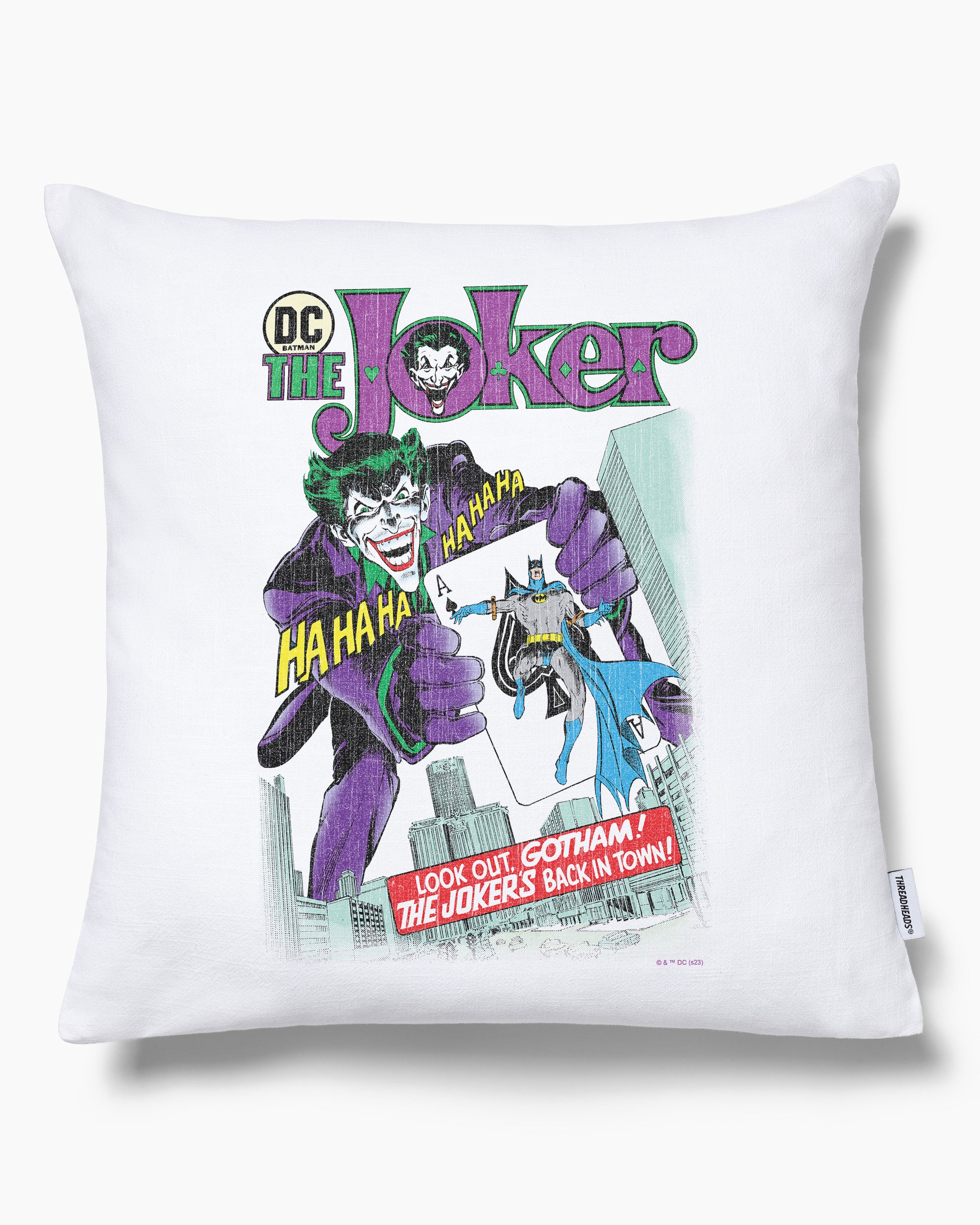 Jokers Back In Town Cushion Official Dc Merch Australia
