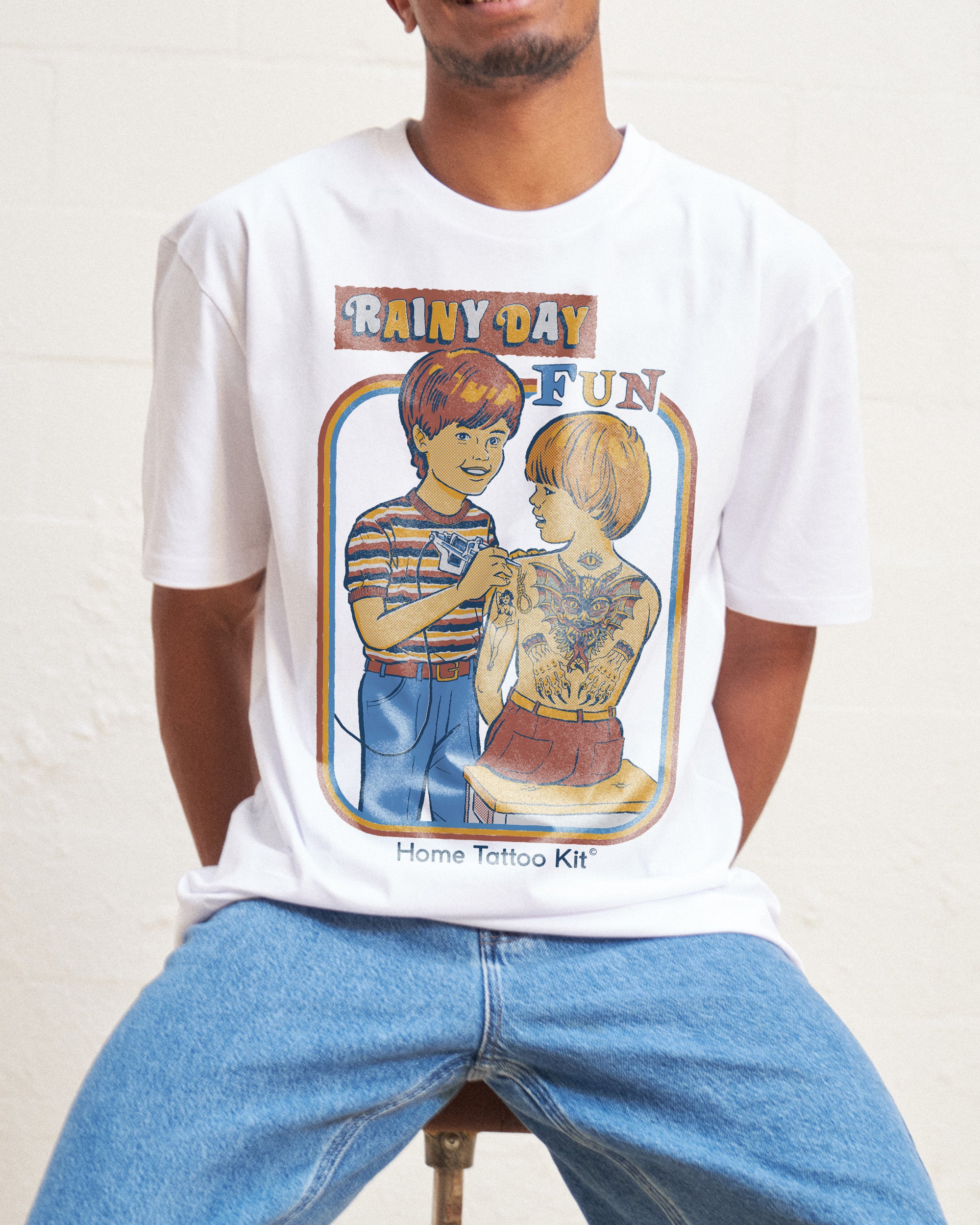 Rainy Day Fun T-Shirt | Designed by Steven Rhodes Australia