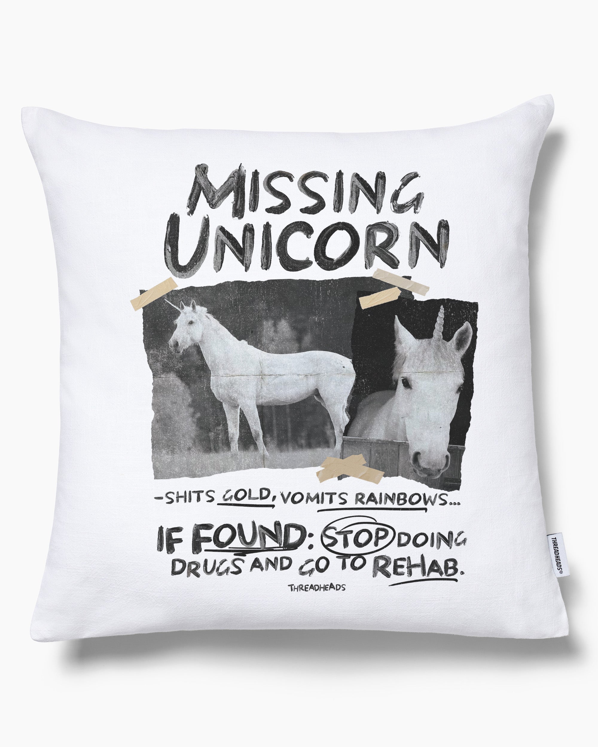 Missing Unicorn Cushion | Graphic Cushion & Covers Australia