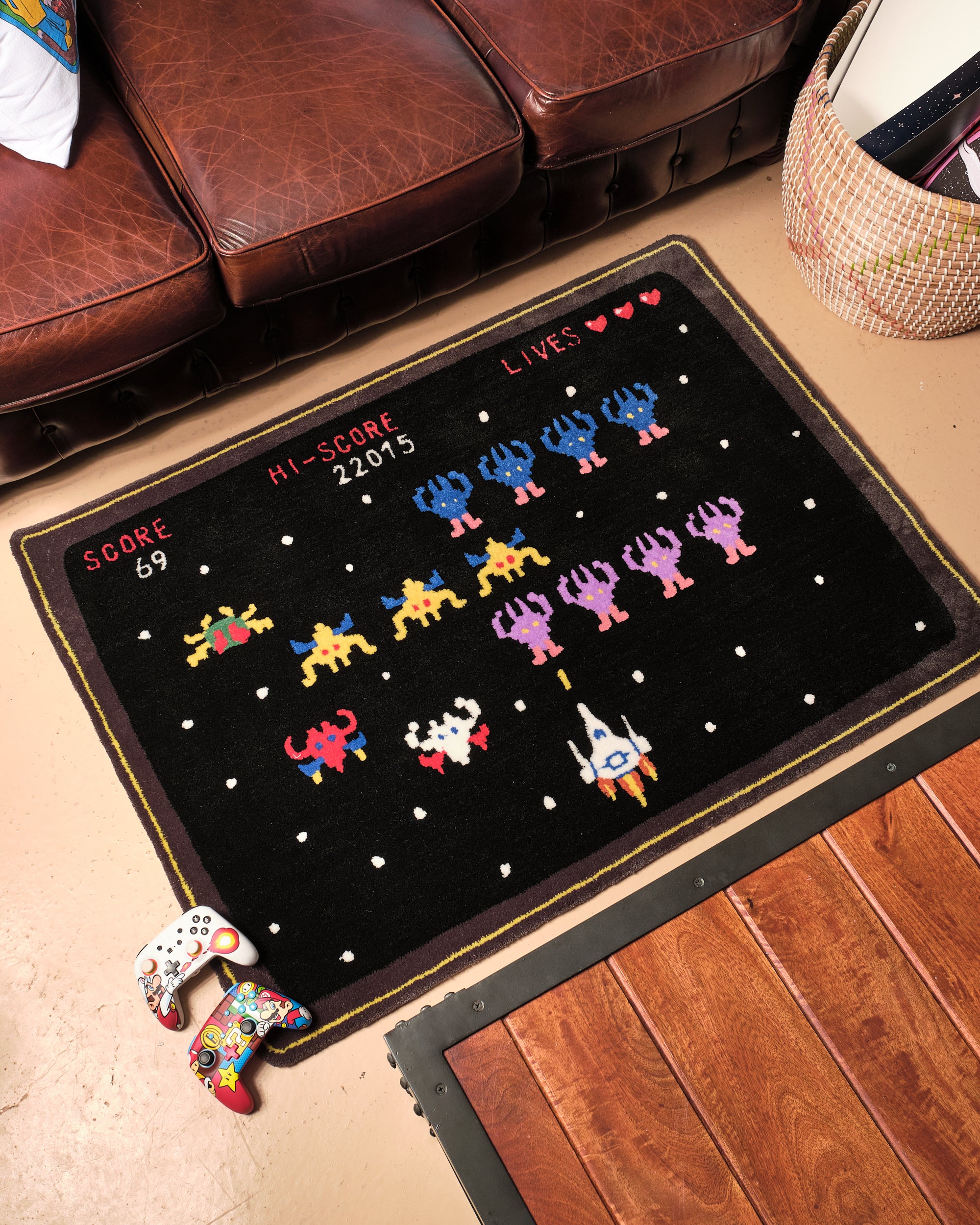 8 Bit Fighter Rug | Threadheads Exclusive Australia