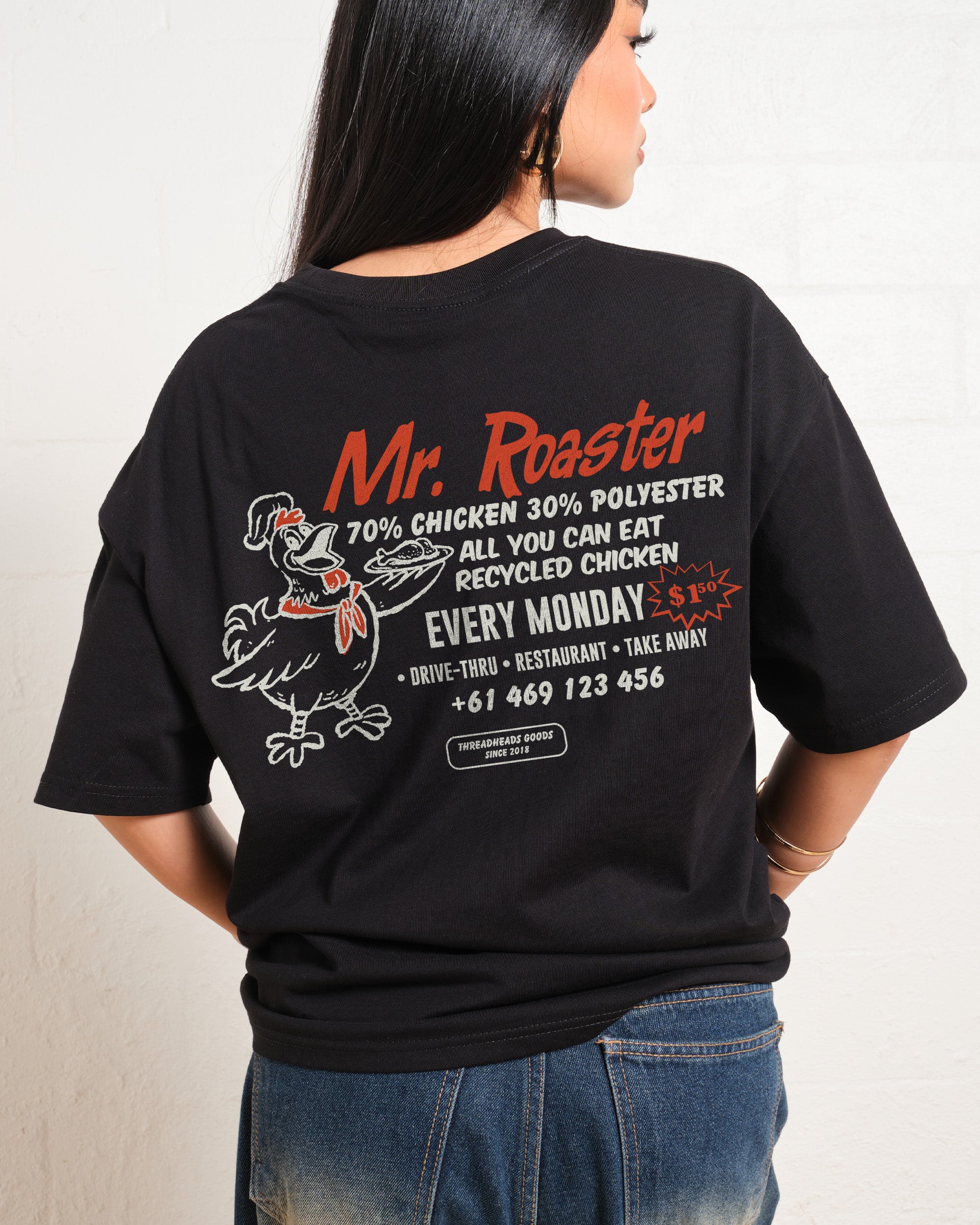 Mr. Roaster Fried Chicken T-Shirt | Graphic T-Shirt Australia