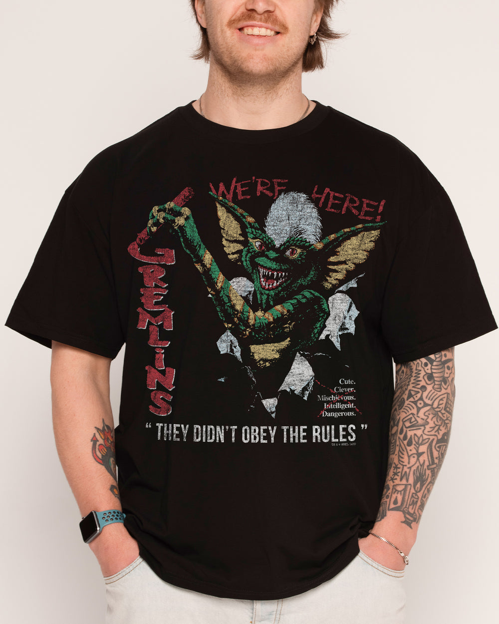 We’re Here T-Shirt | Official Gremlins Merch Australia