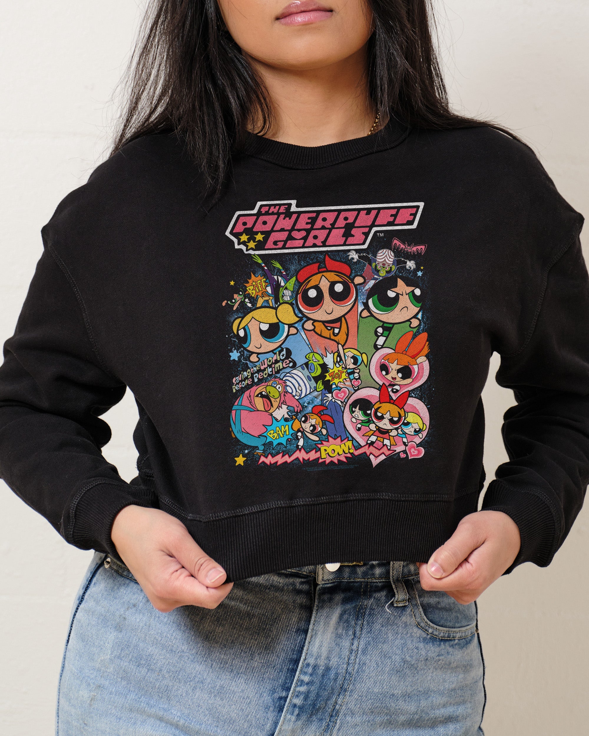 Powerpuff Girls Vintage Crop Jumper | Official The Powerpuff Girls ...