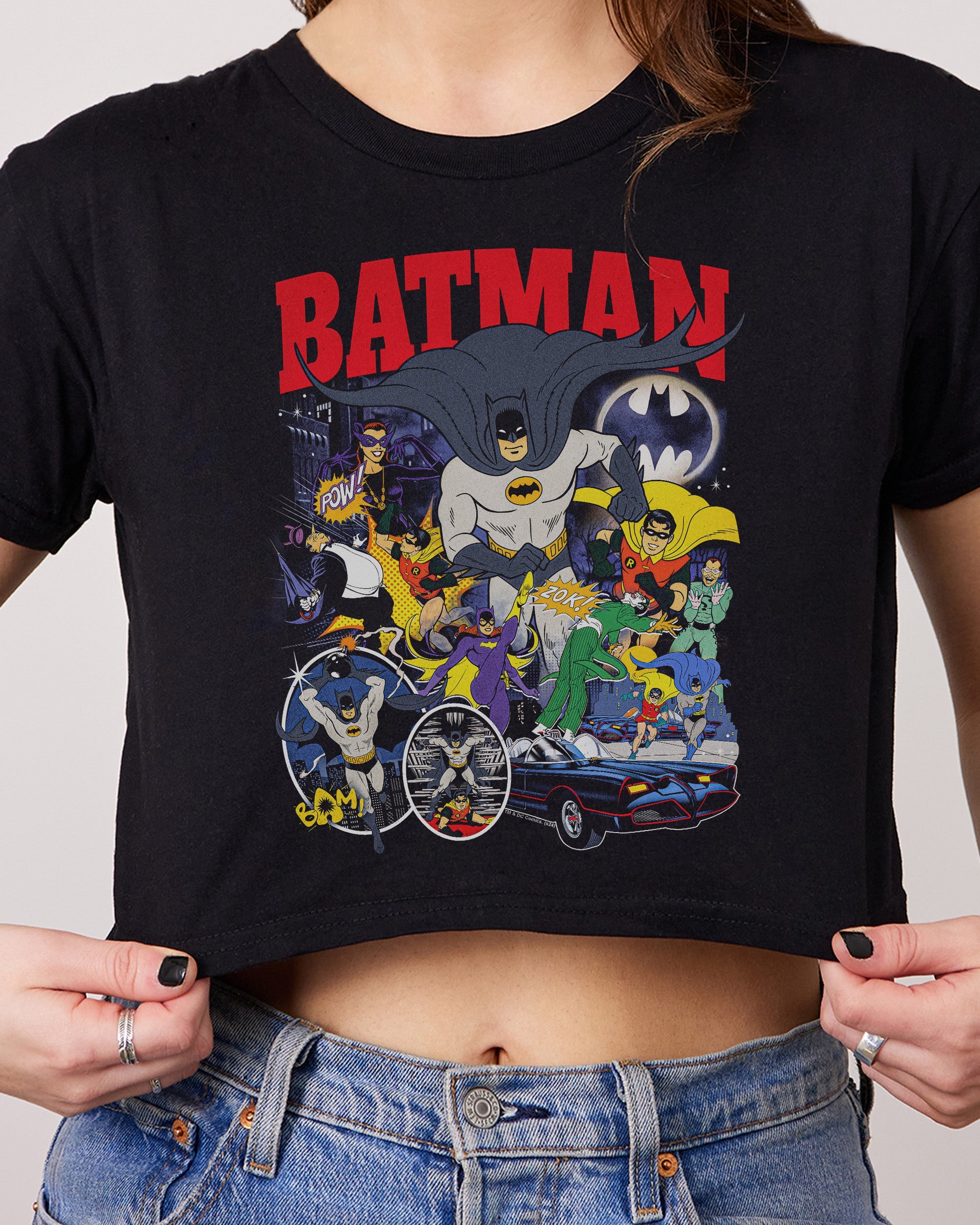 Batman Animated Vintage Crop Tee | Official DC Merch Australia