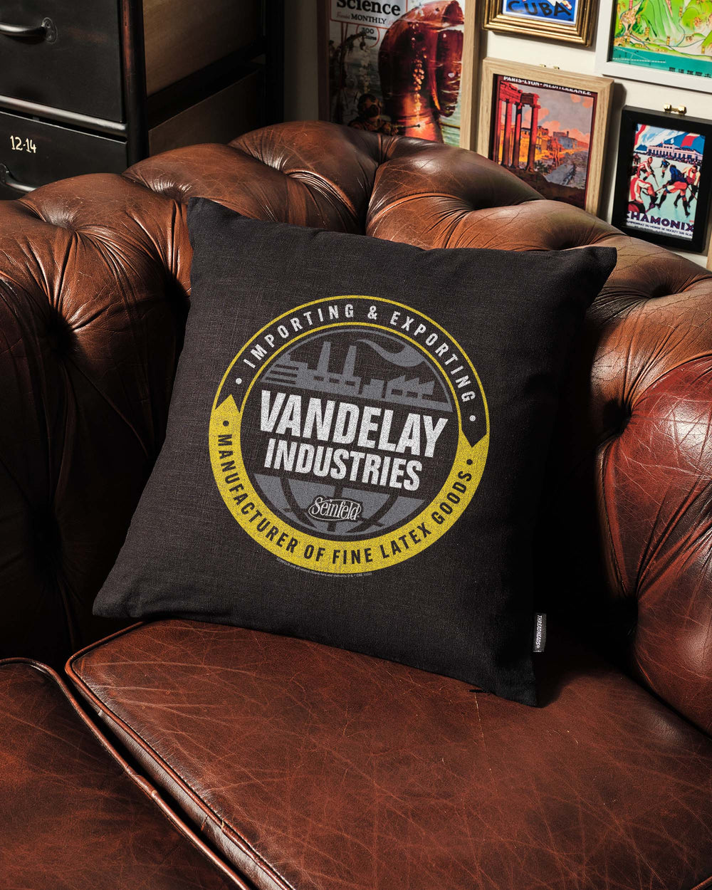 Vandelay Industries Logo Cushion | Official Seinfeld Merch Australia