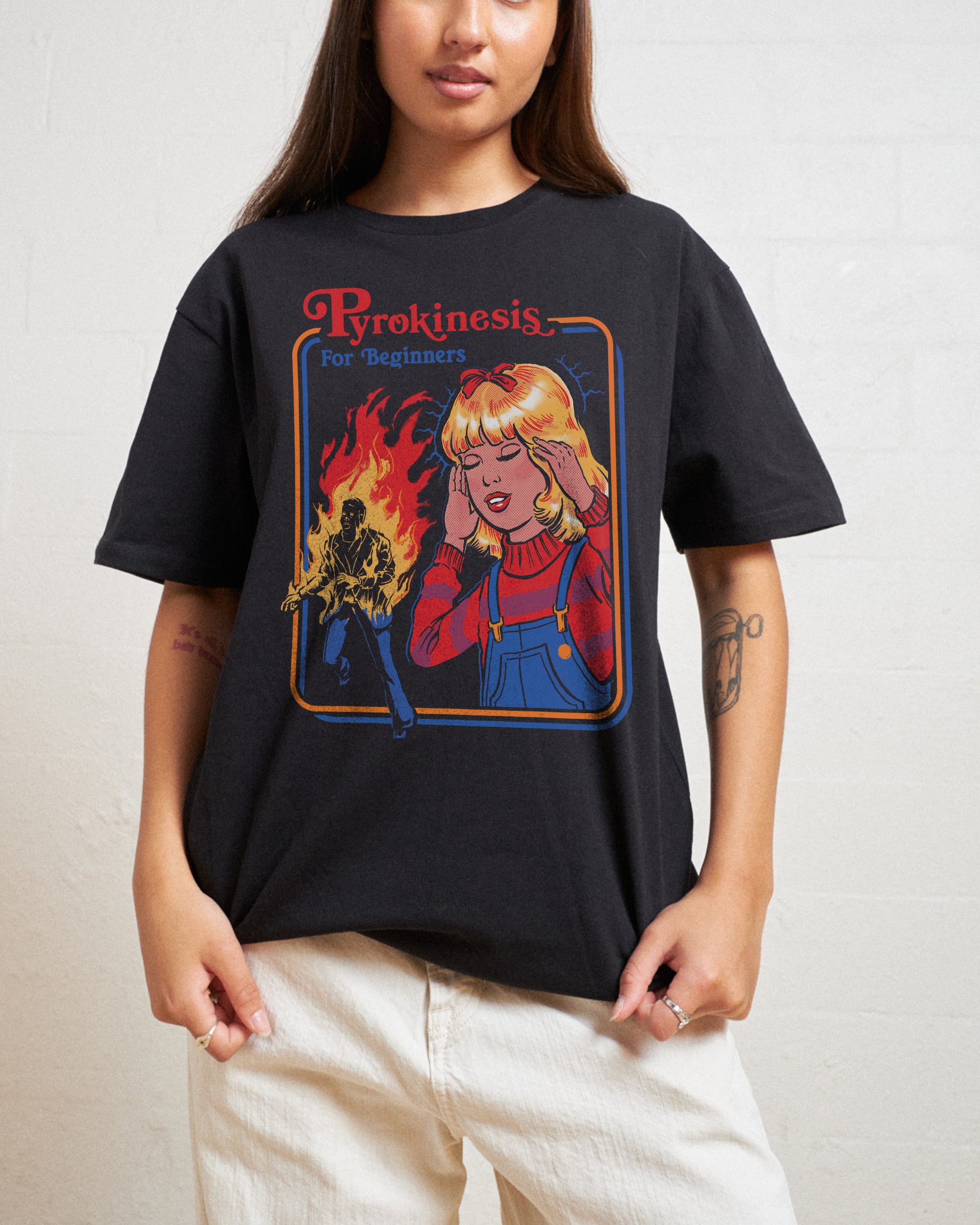Pyrokinesis for Beginners T-Shirt | Designed by Steven Rhodes Australia
