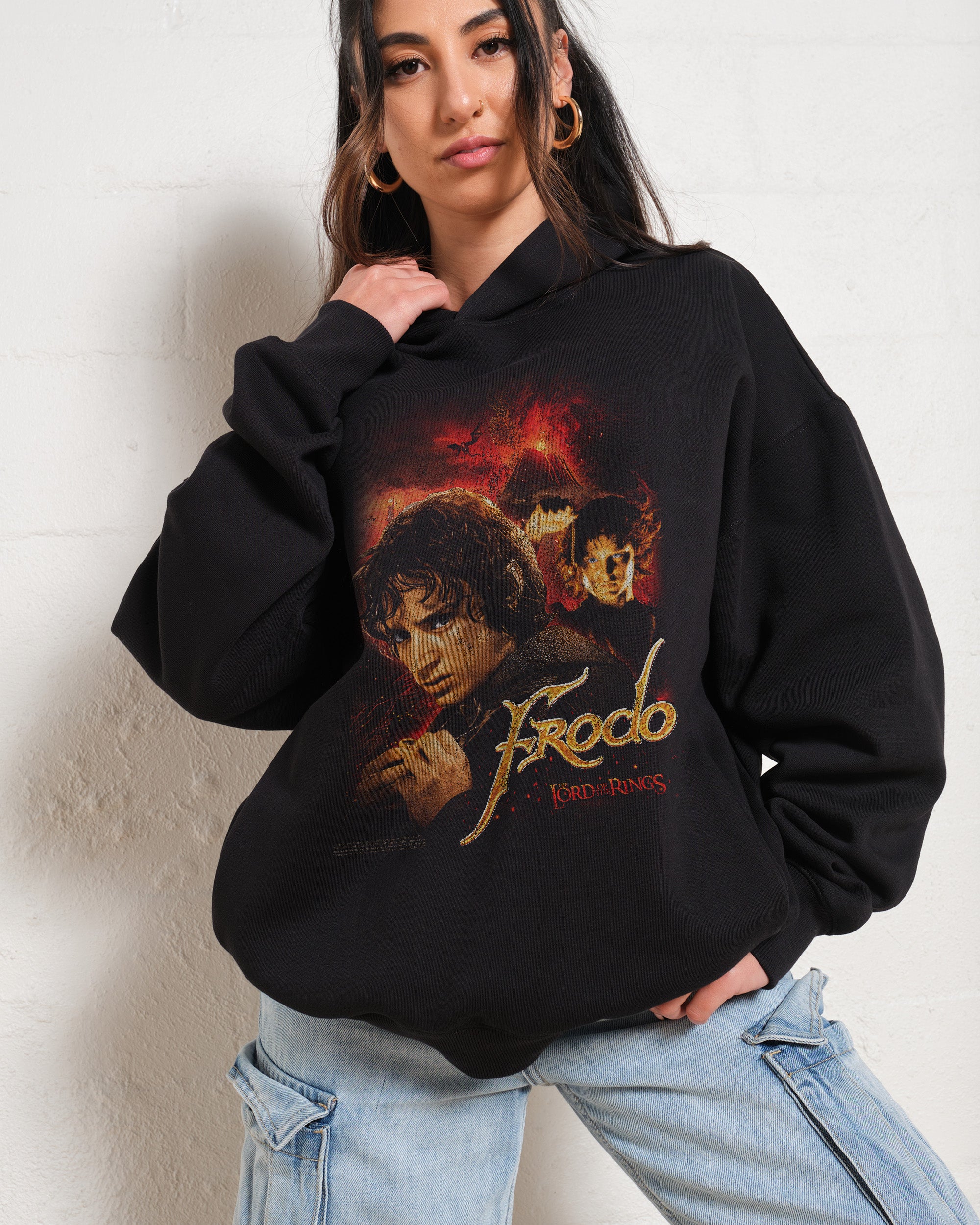 Vintage Frodo Hoodie | Official Lord of the Rings Merch