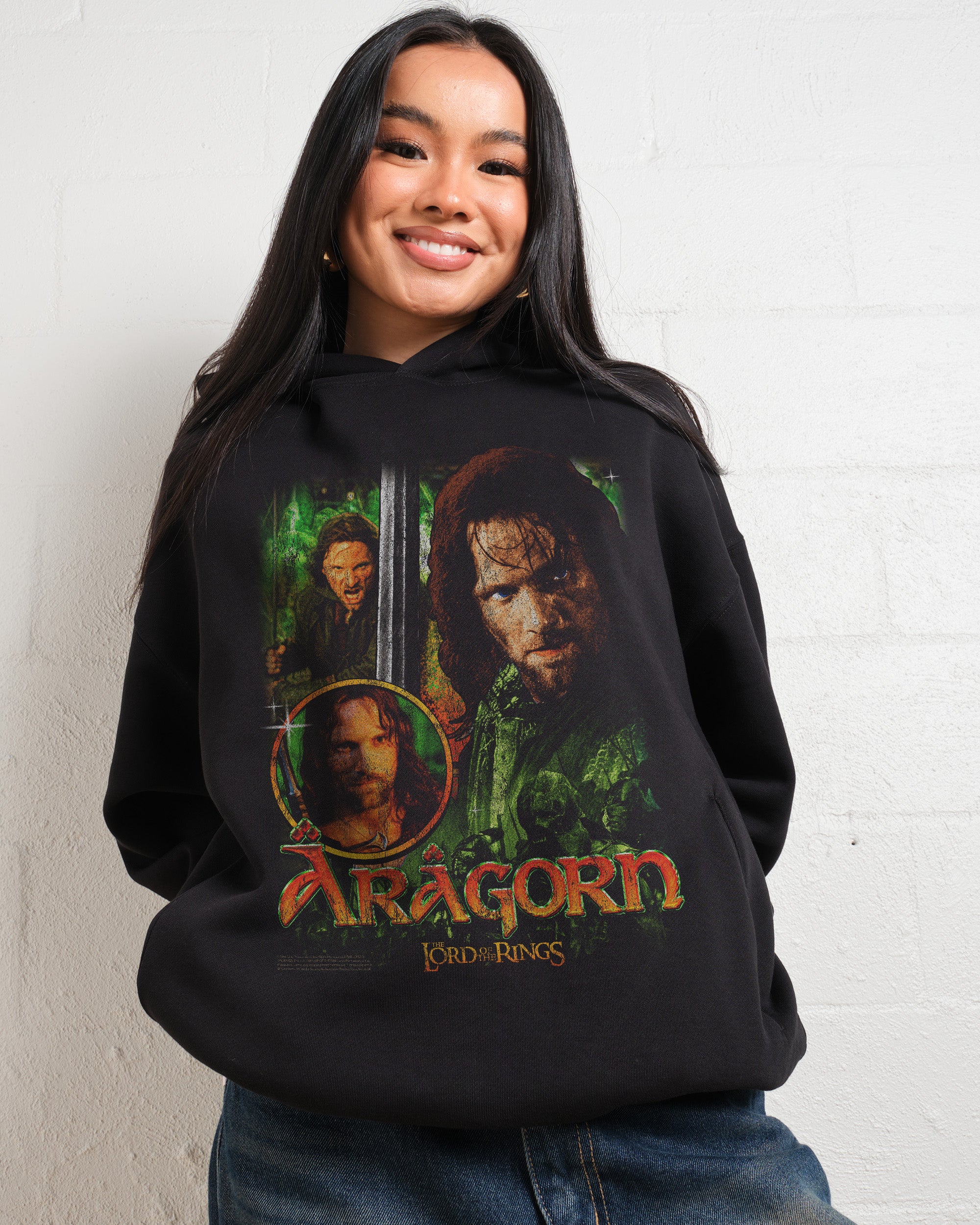 Vintage Aragorn Hoodie | Official Lord of the Rings Merch