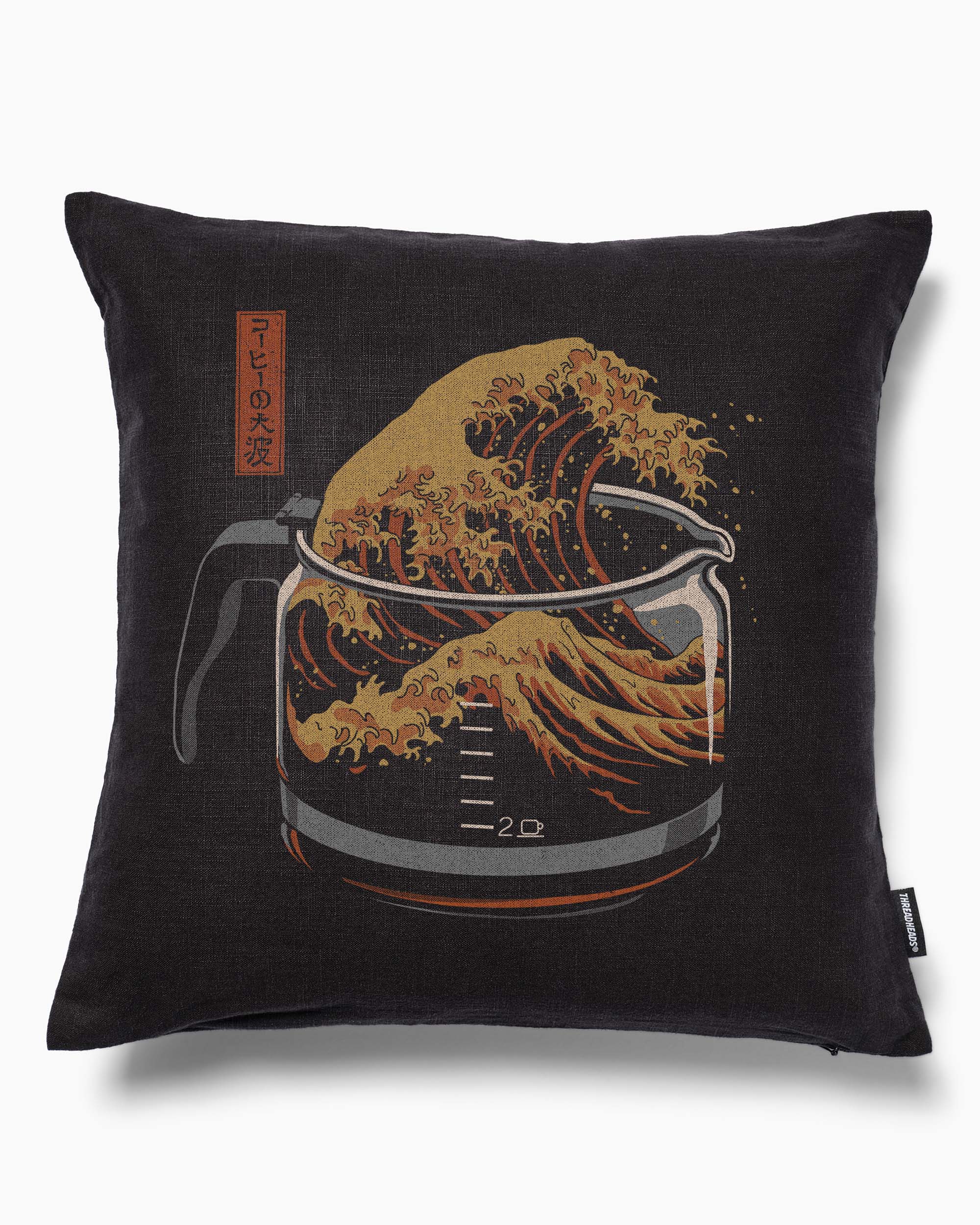 The Great Wave of Coffee Cushion | Graphic Cushion & Covers Australia