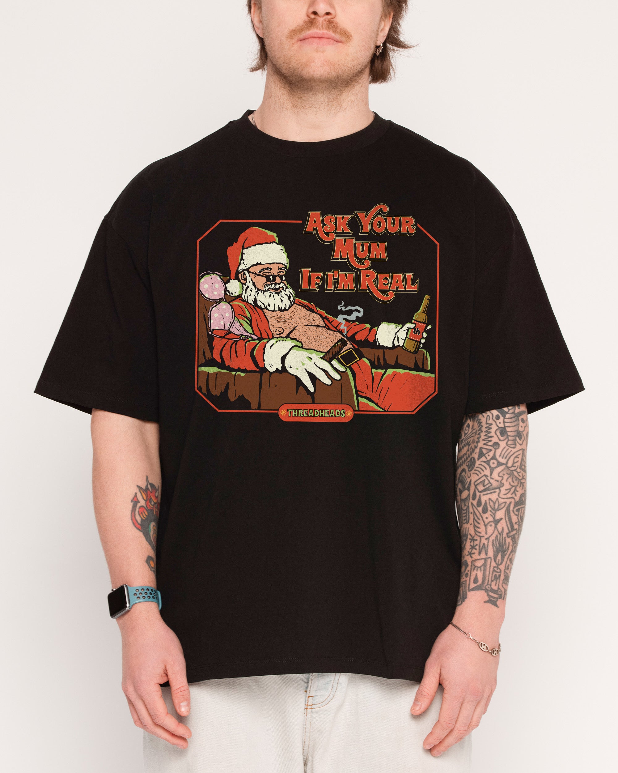 Ask Your Mum If I'm Real Oversized Tee | Funny Graphic Oversized Tee ...