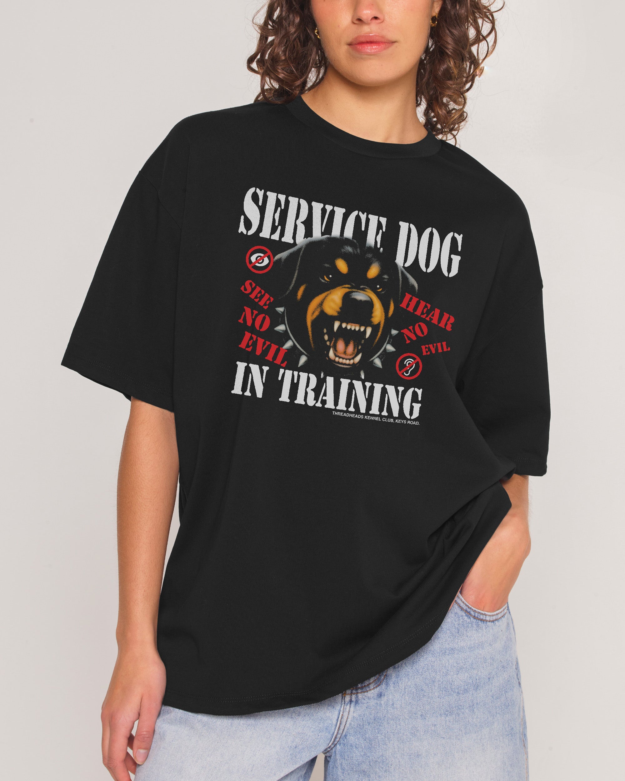 Service Dog Oversized Tee | Threadheads Australia