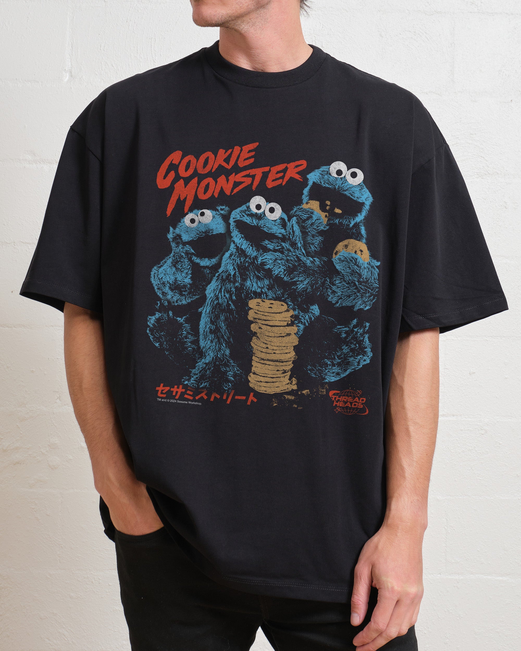 Cookie Kaiju Oversized Tee | Official Sesame Street Merch Australia
