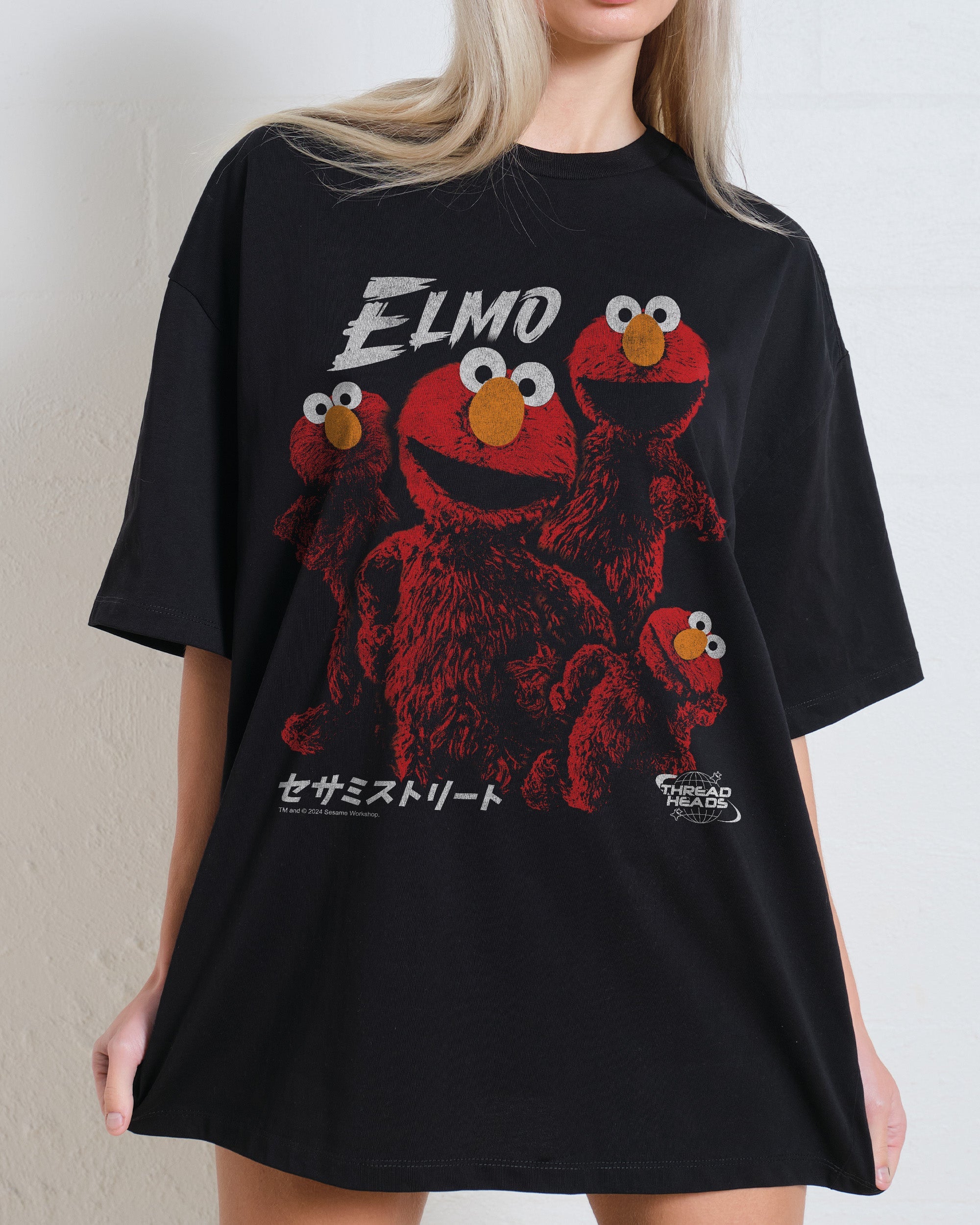 Tokyo Elmo Oversized Tee | Official Sesame Street Merch Australia