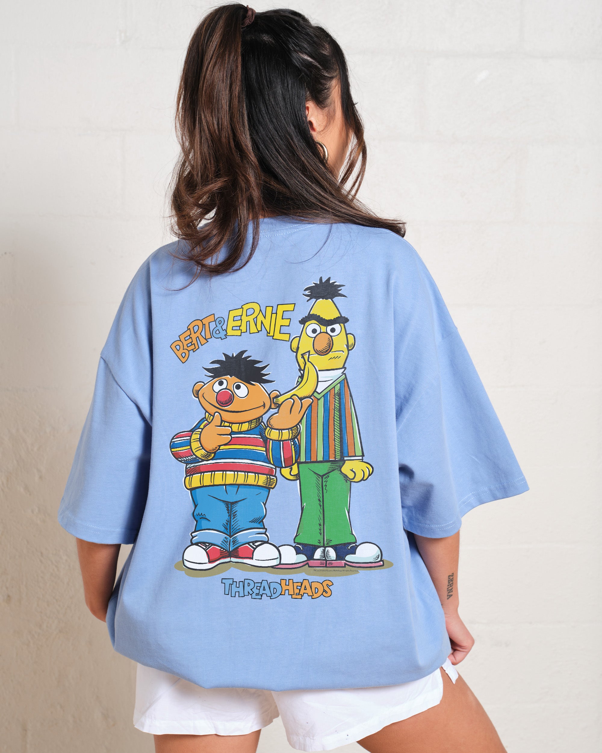 Bert And Ernie Driving Me Bananas Oversized Tee | Official Sesame ...