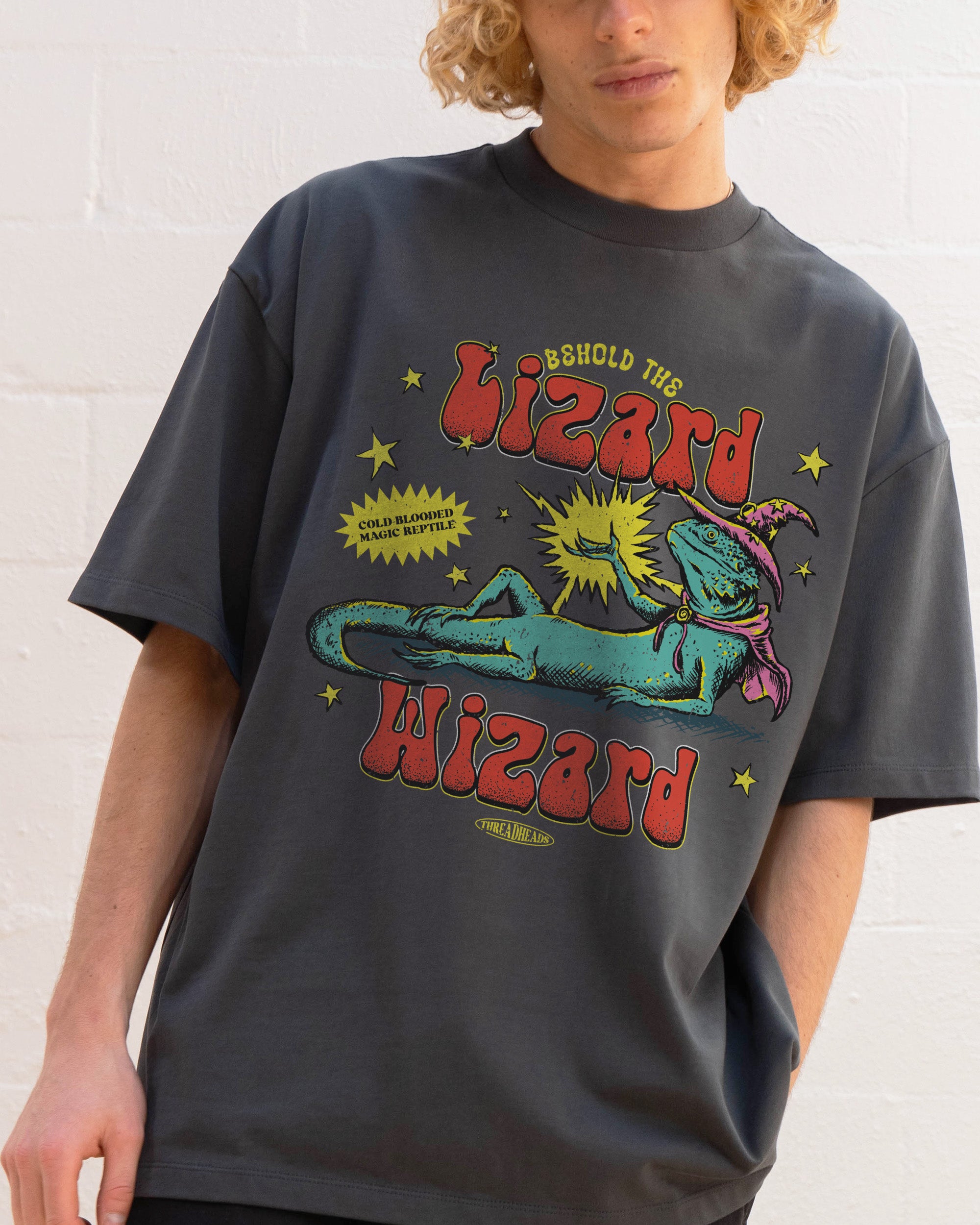 Lizard Wizard Oversized Tee | Vintage Heavy Oversized Tee Australia