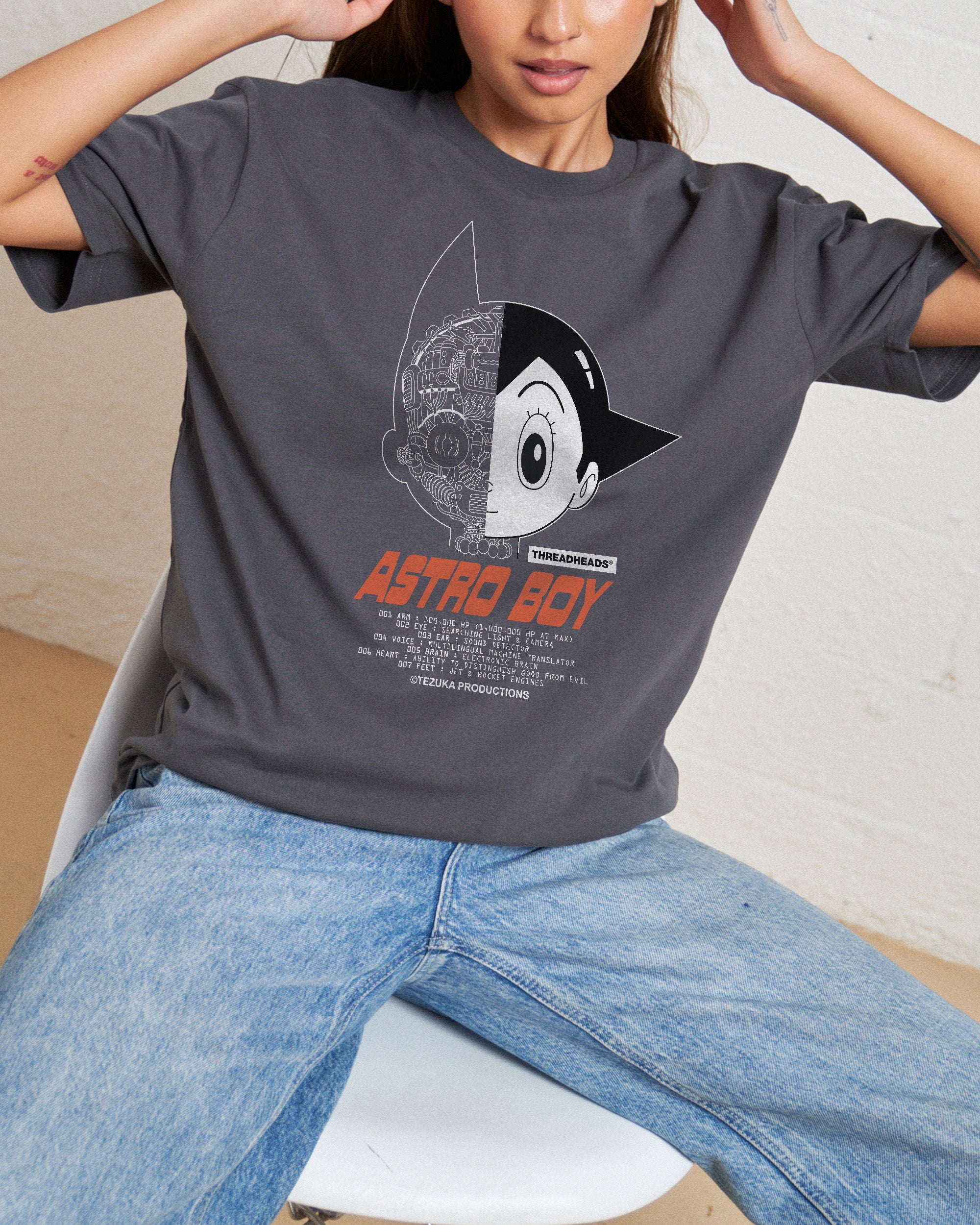 Astro Boy Head Data T-Shirt | Official Astro Boy Merch Australia