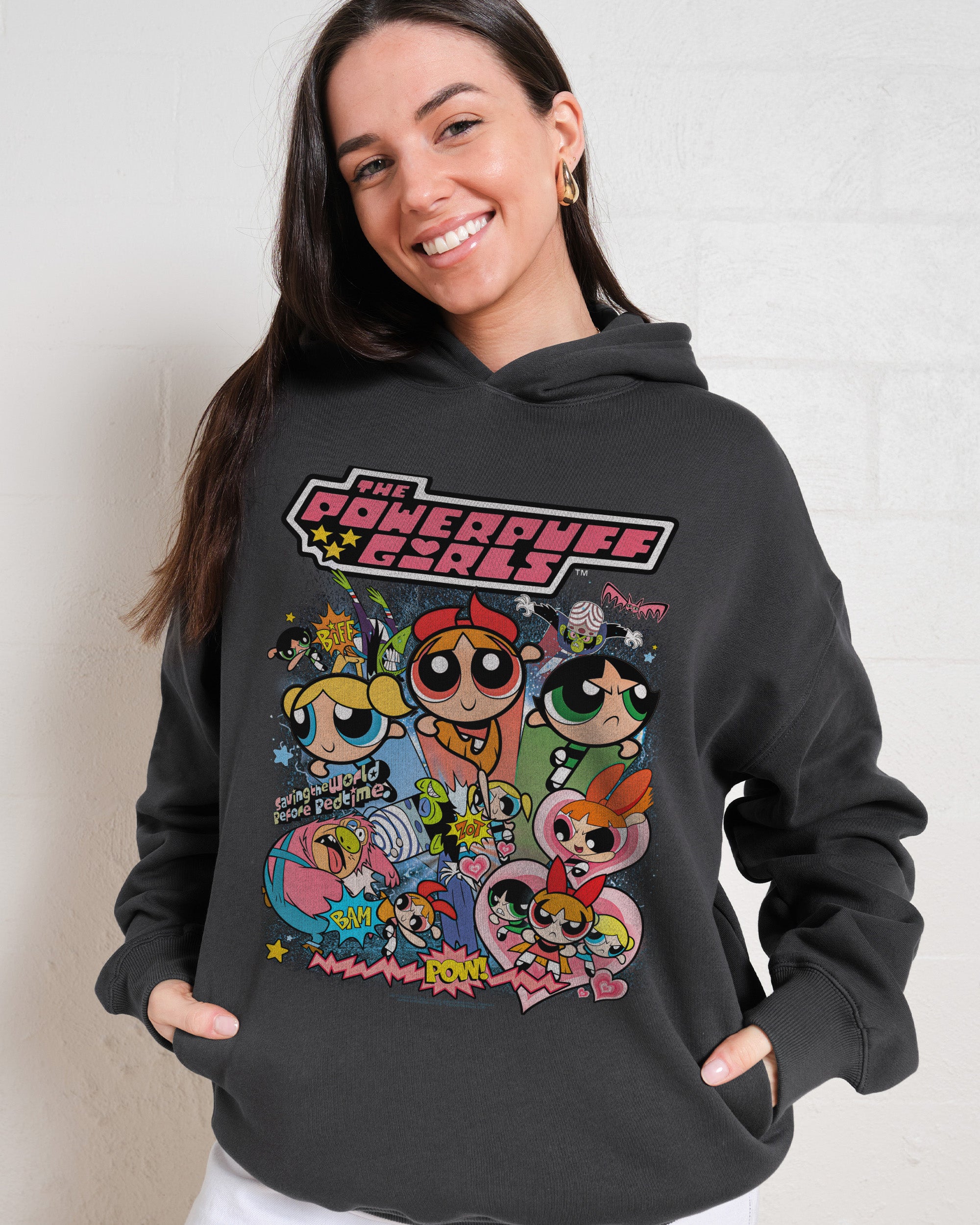 Powerpuff Girls Vintage Hoodie | Official The Powerpuff Girls Merch ...