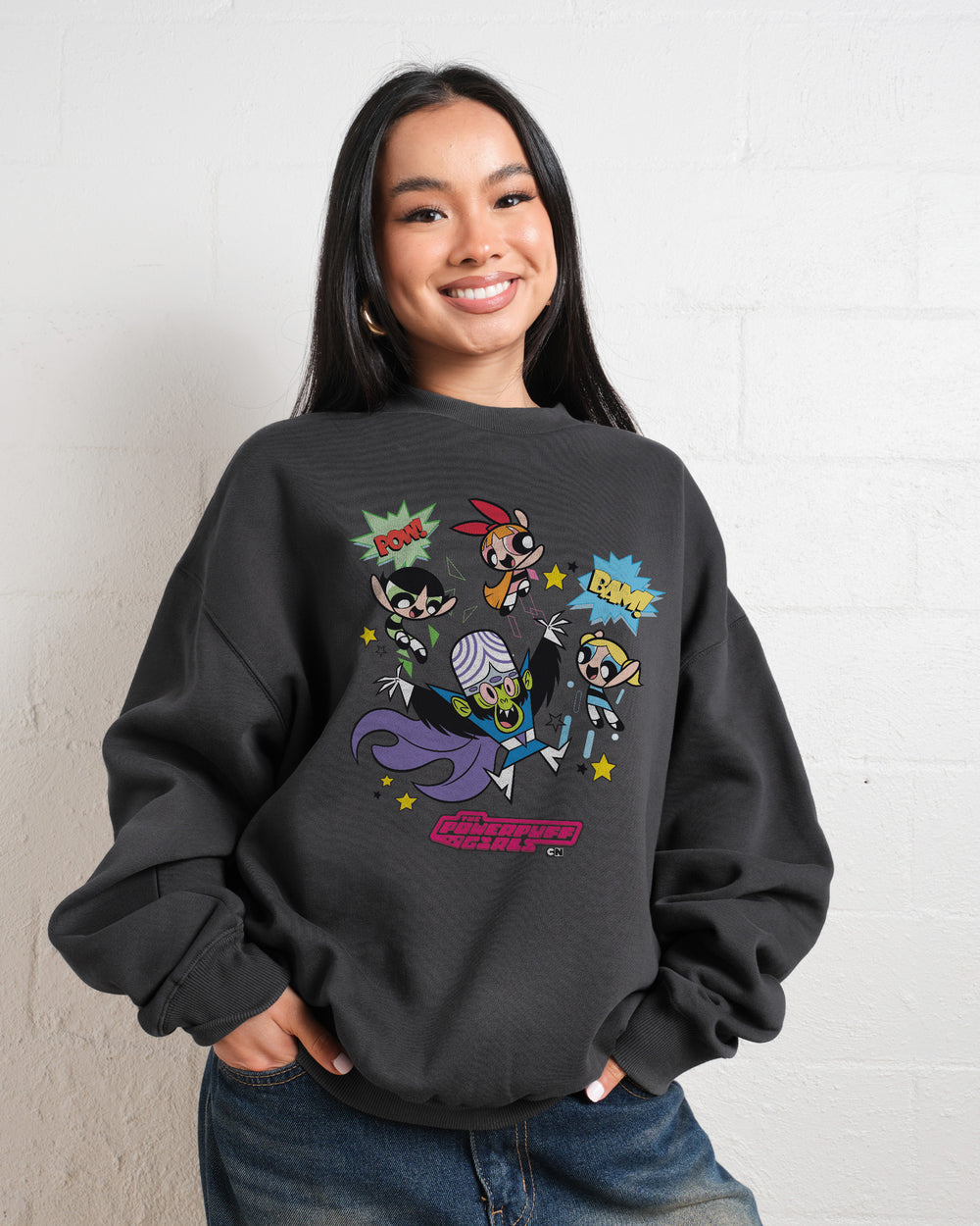 Powerpuff Pow Sweatshirt | Official The Powerpuff Girls Merch Australia