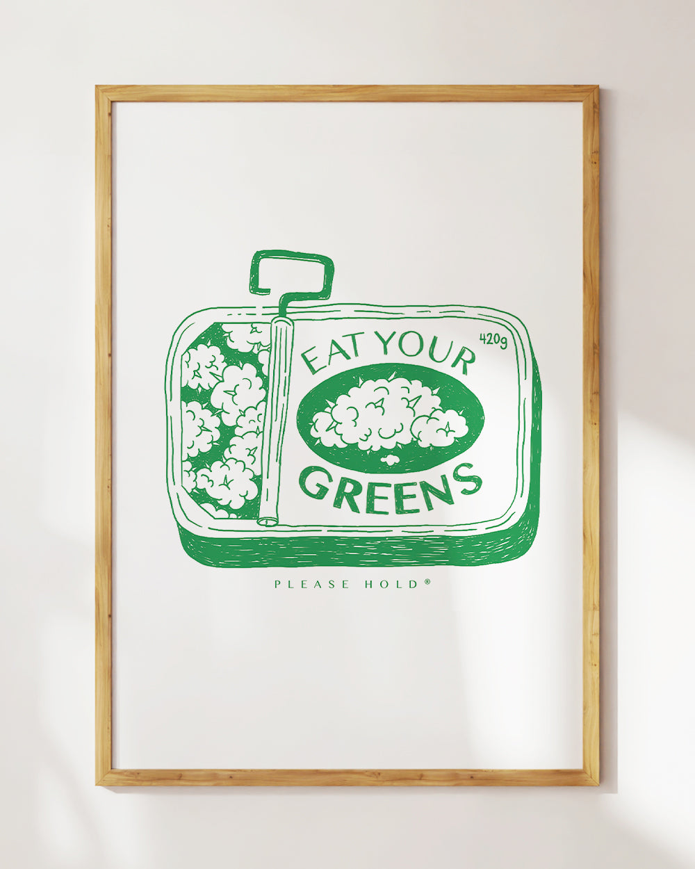 Eat Your Greens Art Print | Art Print & Wall Art Australia
