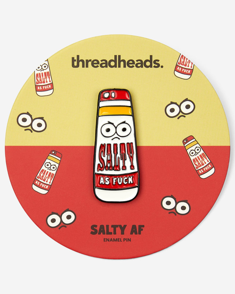 Salty AF Enamel Pin | Funny Pin | Threadheads Exclusive Australia
