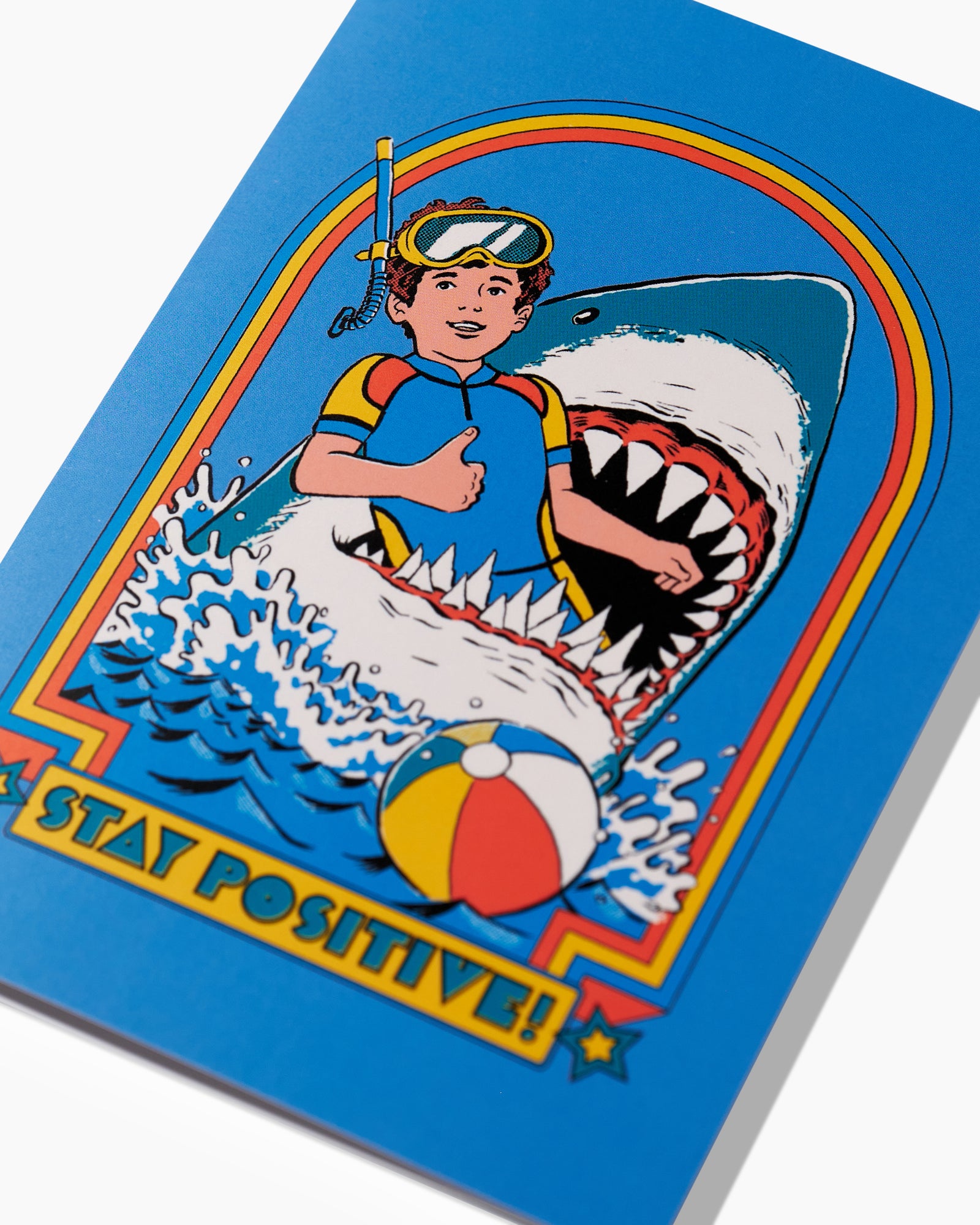 Stay Positive Greeting Card | Designed by Steven Rhodes Australia