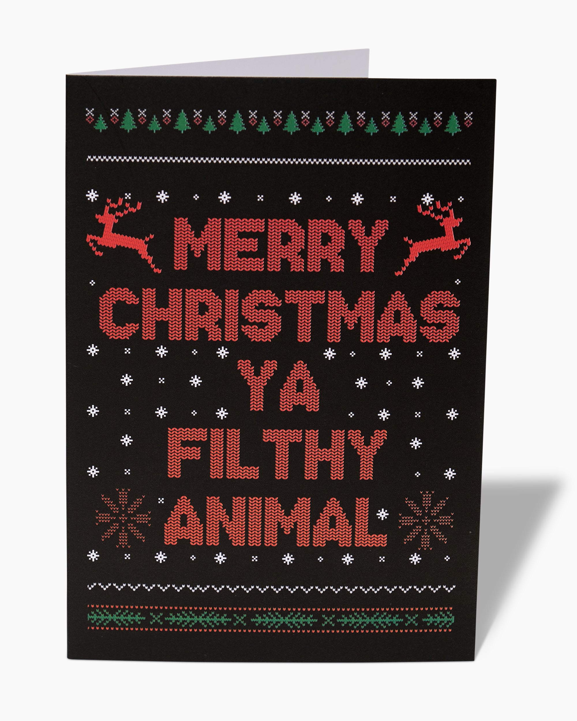 Ya Filthy Animal Greeting Card | Funny Christmas Card Australia