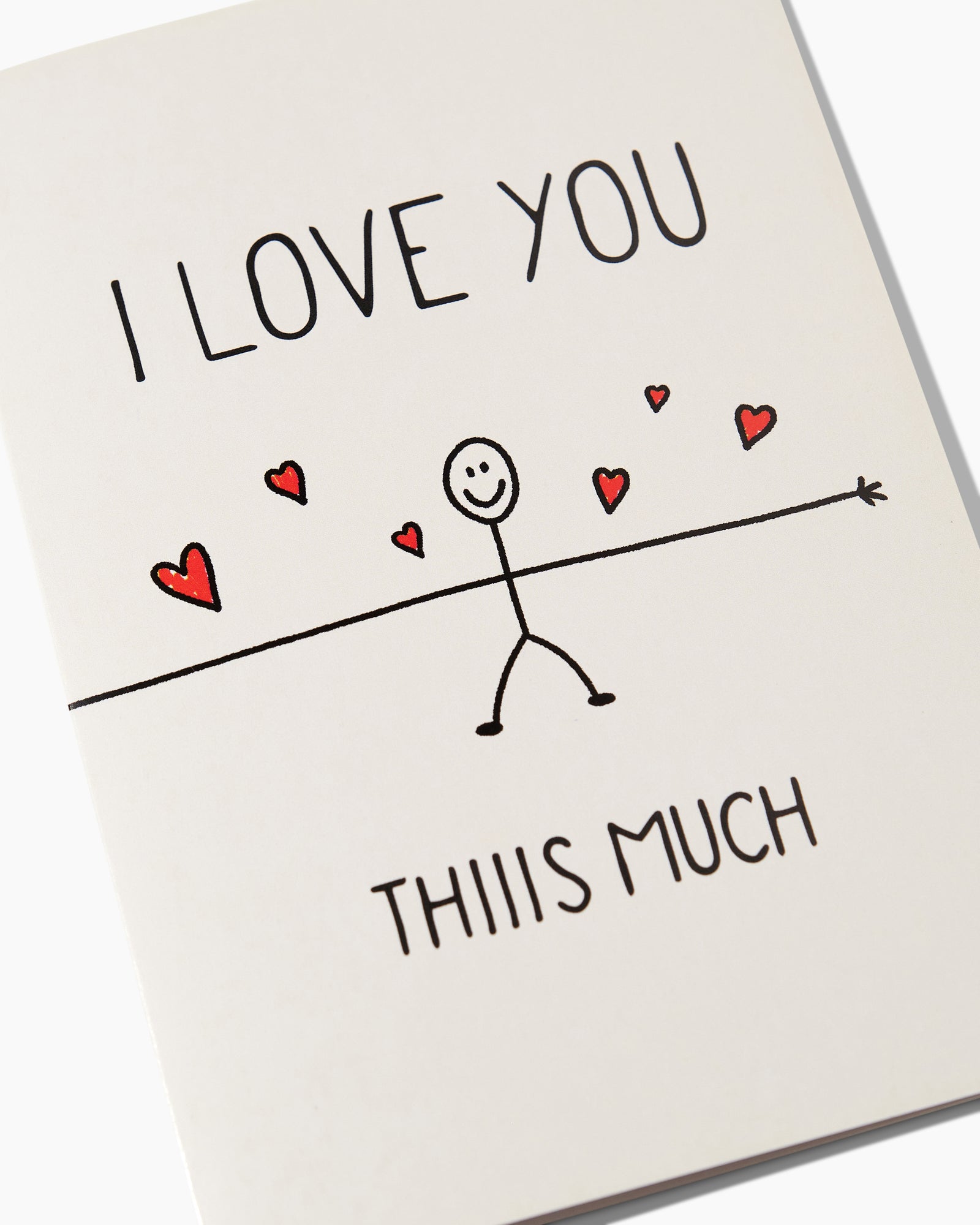 I Love You This Much Greeting Card | Happy Valentine's Day Card Australia