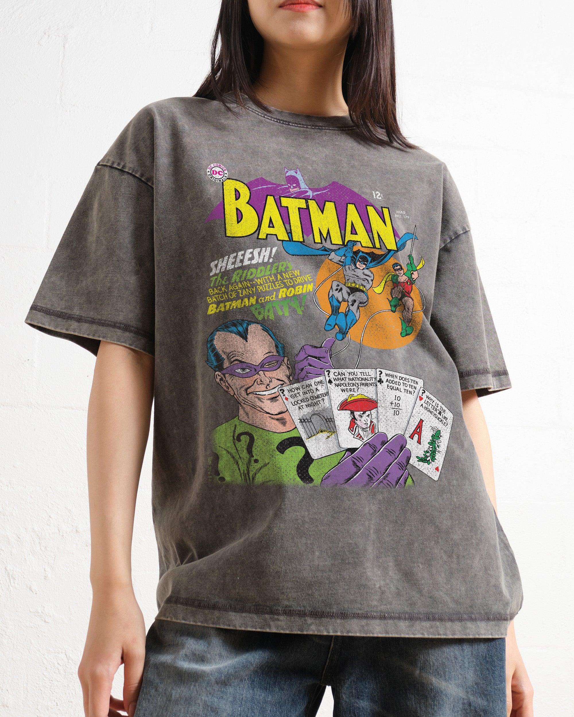 The Riddler's Back Again Wash Tee | Official DC Merch Australia