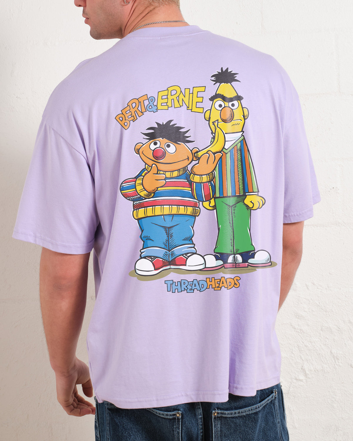 Bert And Ernie Driving Me Bananas Oversized Tee | Official Sesame ...