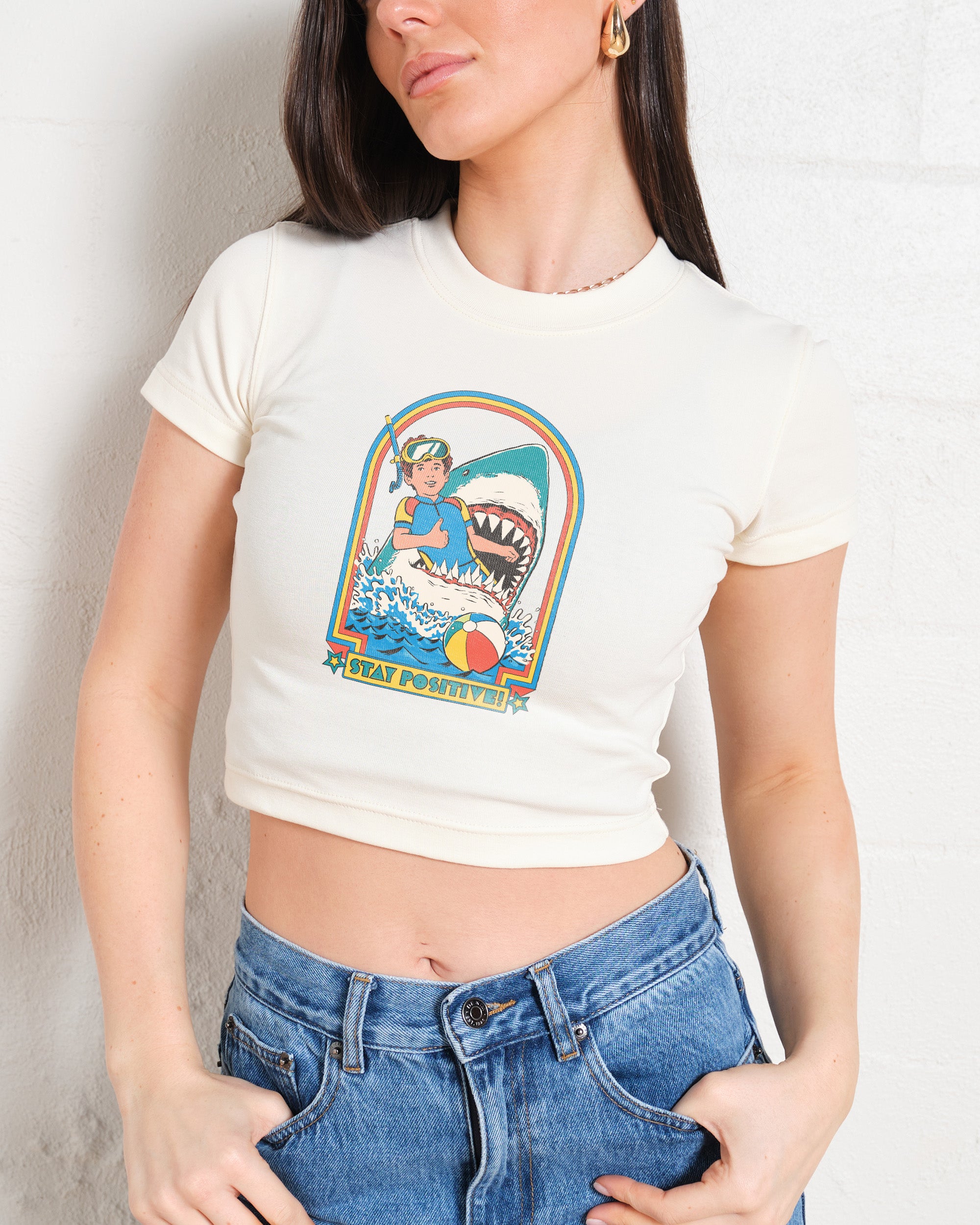 Stay Positive Baby Tee | Designed by Steven Rhodes Australia