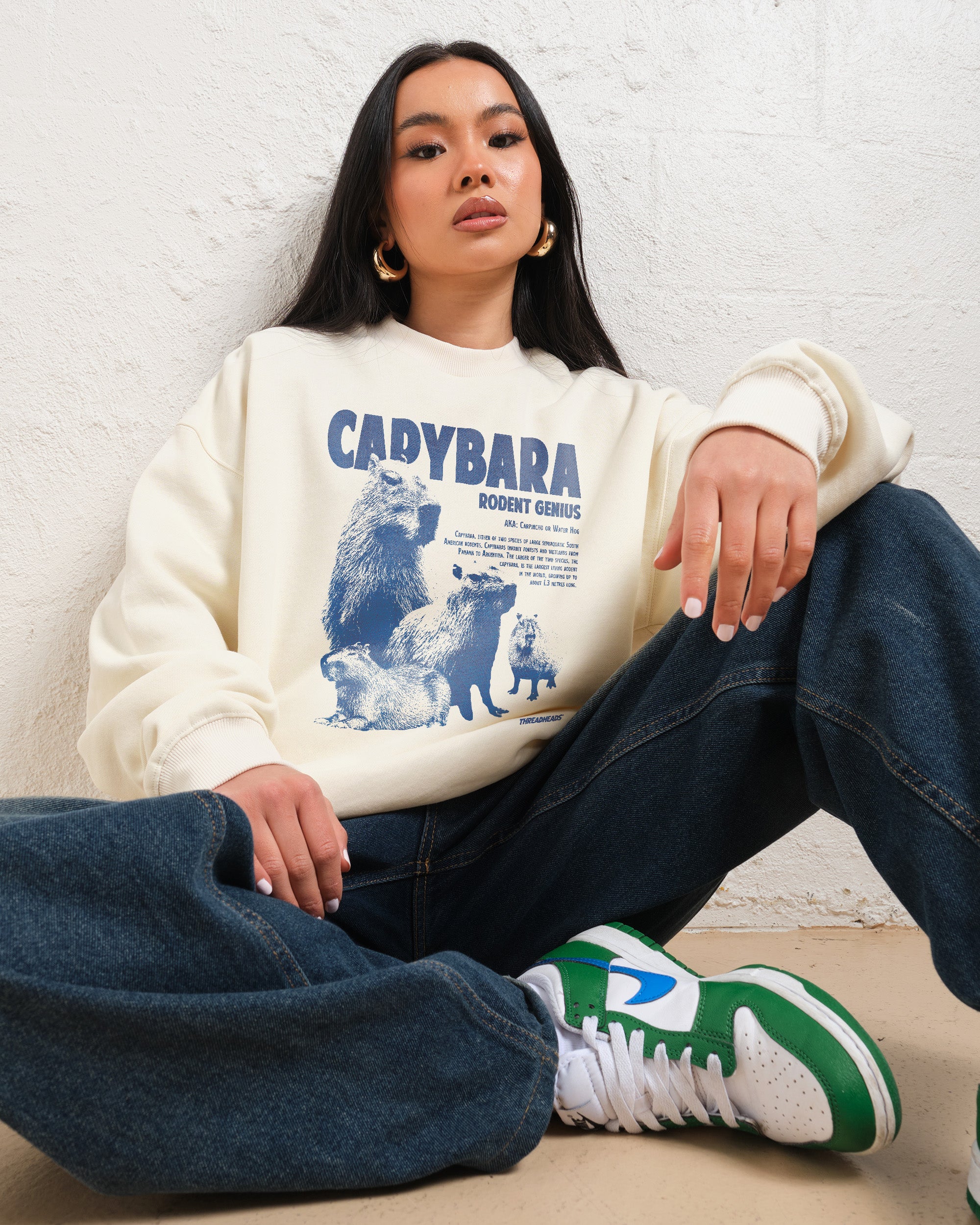 Capybara Rodent Genius Sweatshirt | Funny Graphic Sweatshirt Australia