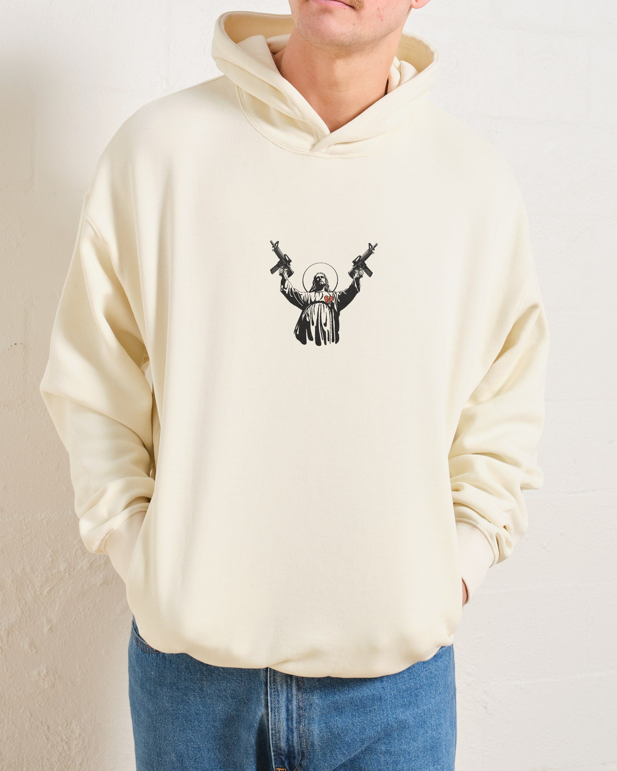 Machine Gun Christ Hoodie | Funny Hoodie Australia