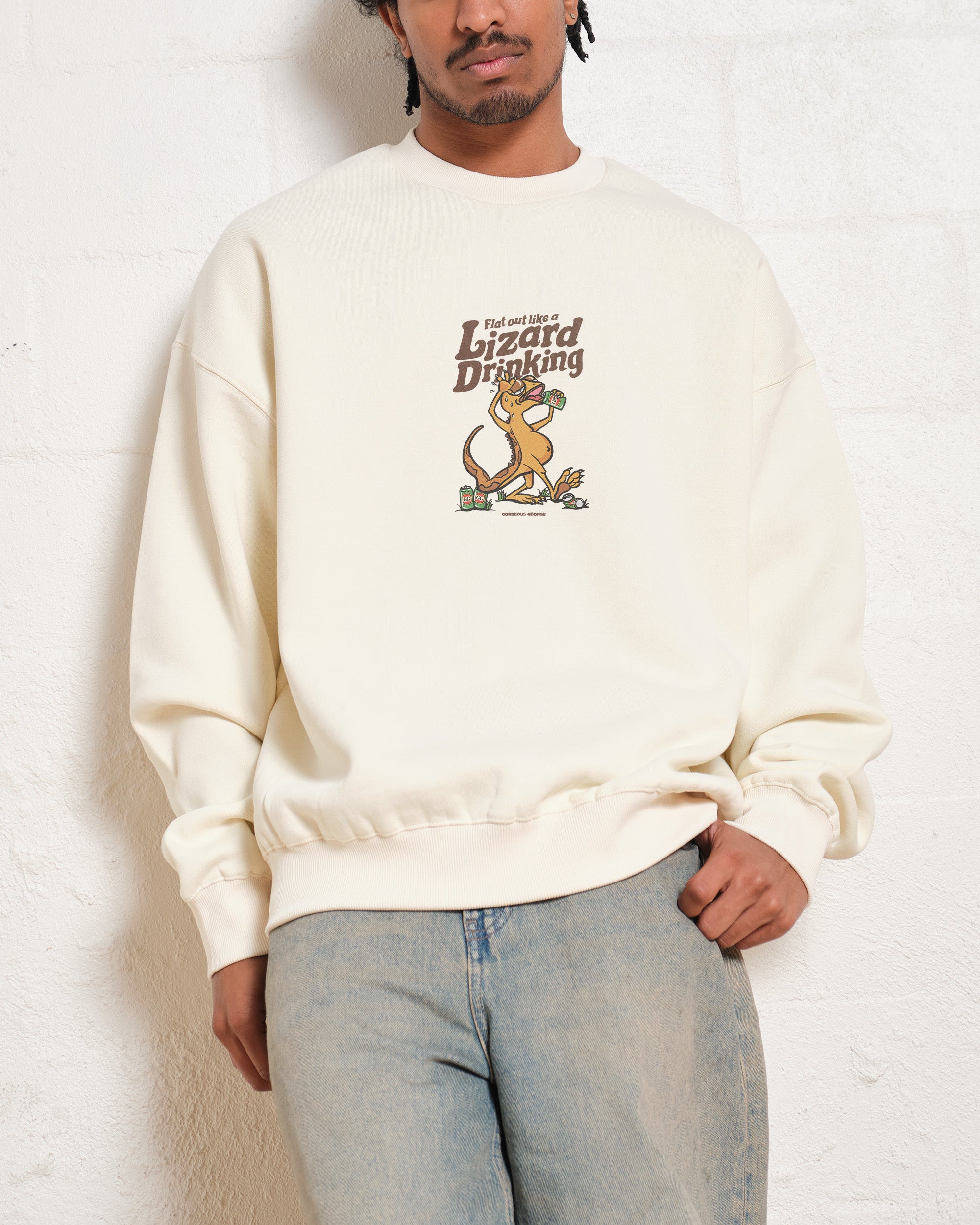 Flat Out Like a Lizard Drinking Sweatshirt | Aussie Graphic Sweatshirt ...