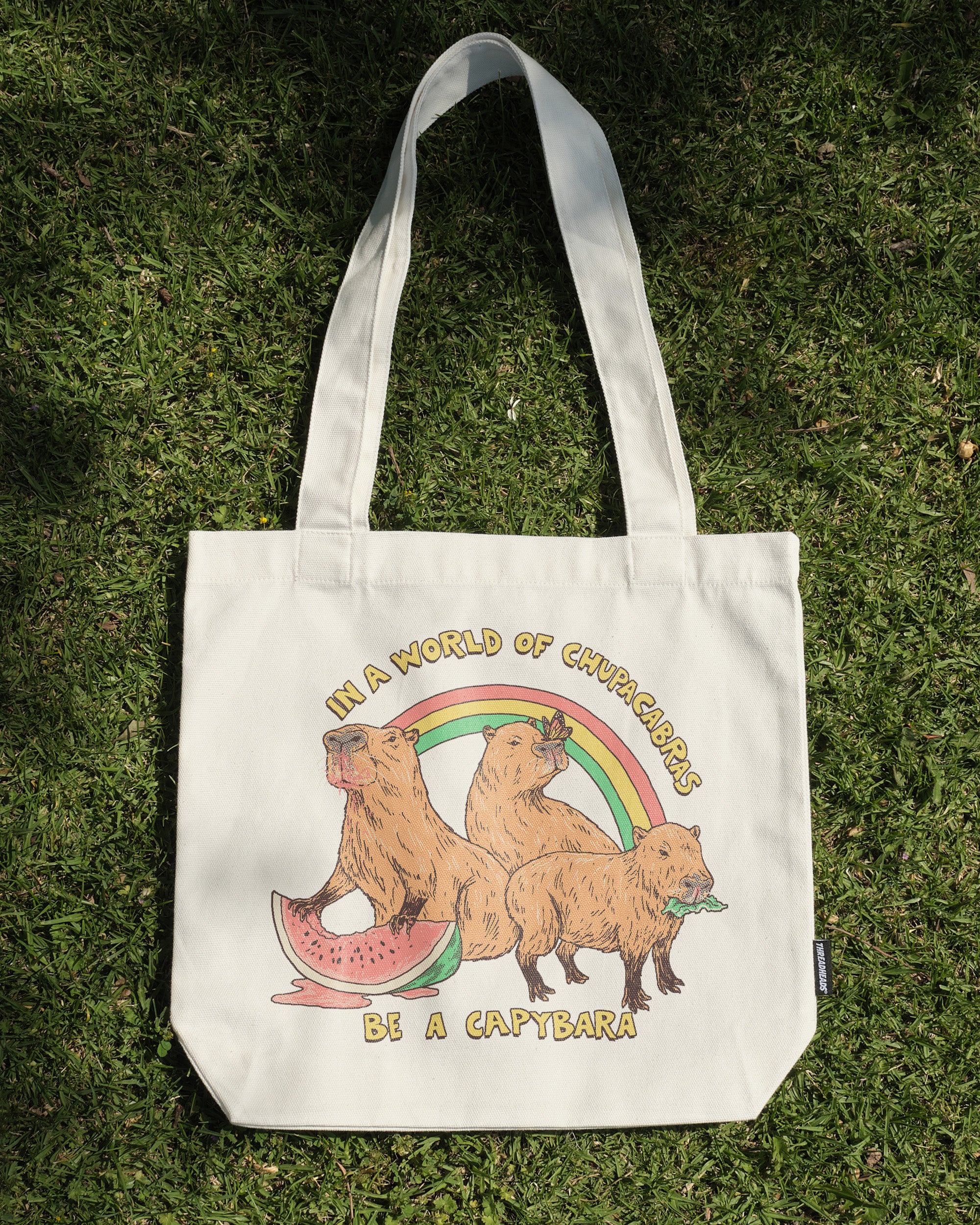 Be a Capybara Tote Bag | Designed by Hillary White Rabbit Australia