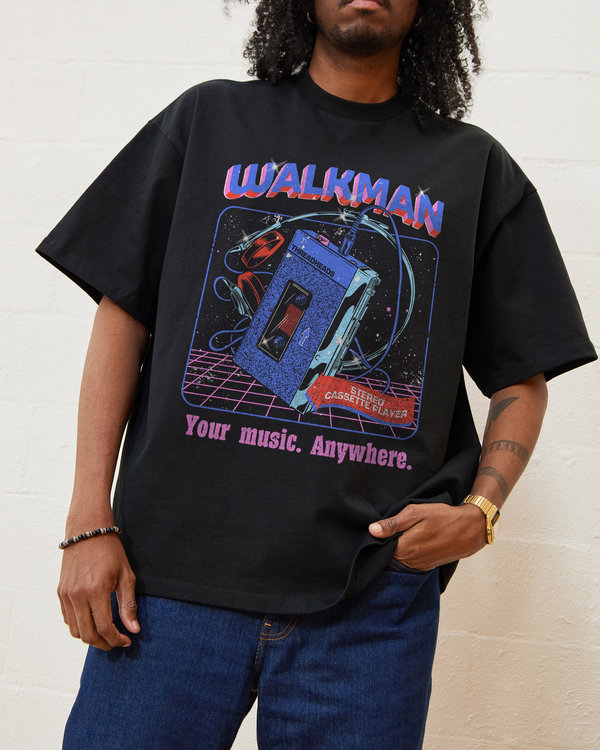 Walkman Oversized Tee | Vintage Retro Oversized Tee Australia