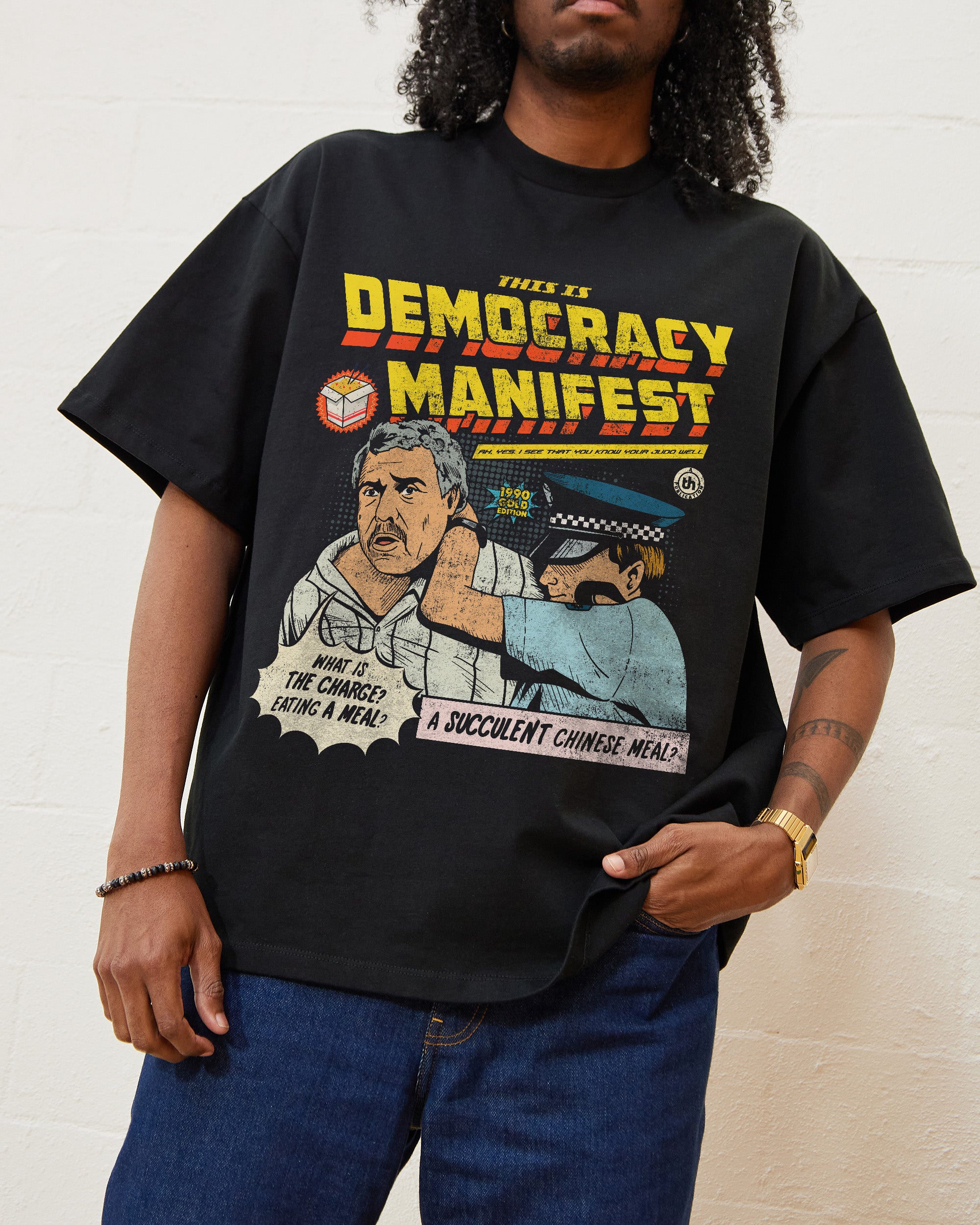 This Is Democracy Manifest Oversized Tee | Funny Aussie Oversized Tee ...