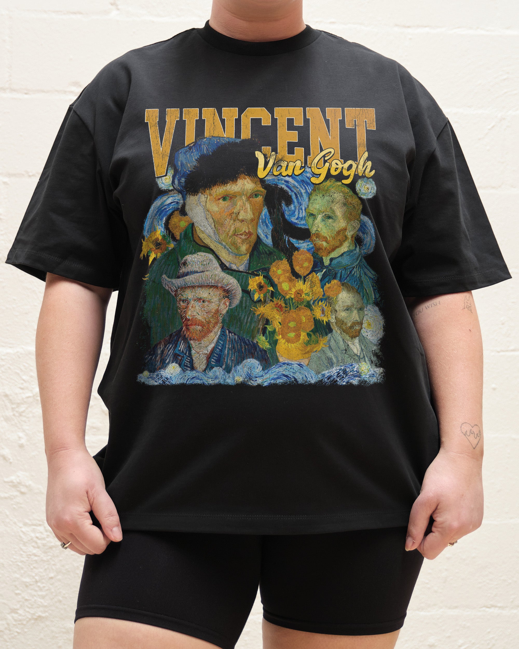 Vincent Van Gogh Oversized Tee | Vintage Retro Oversized Tee Australia