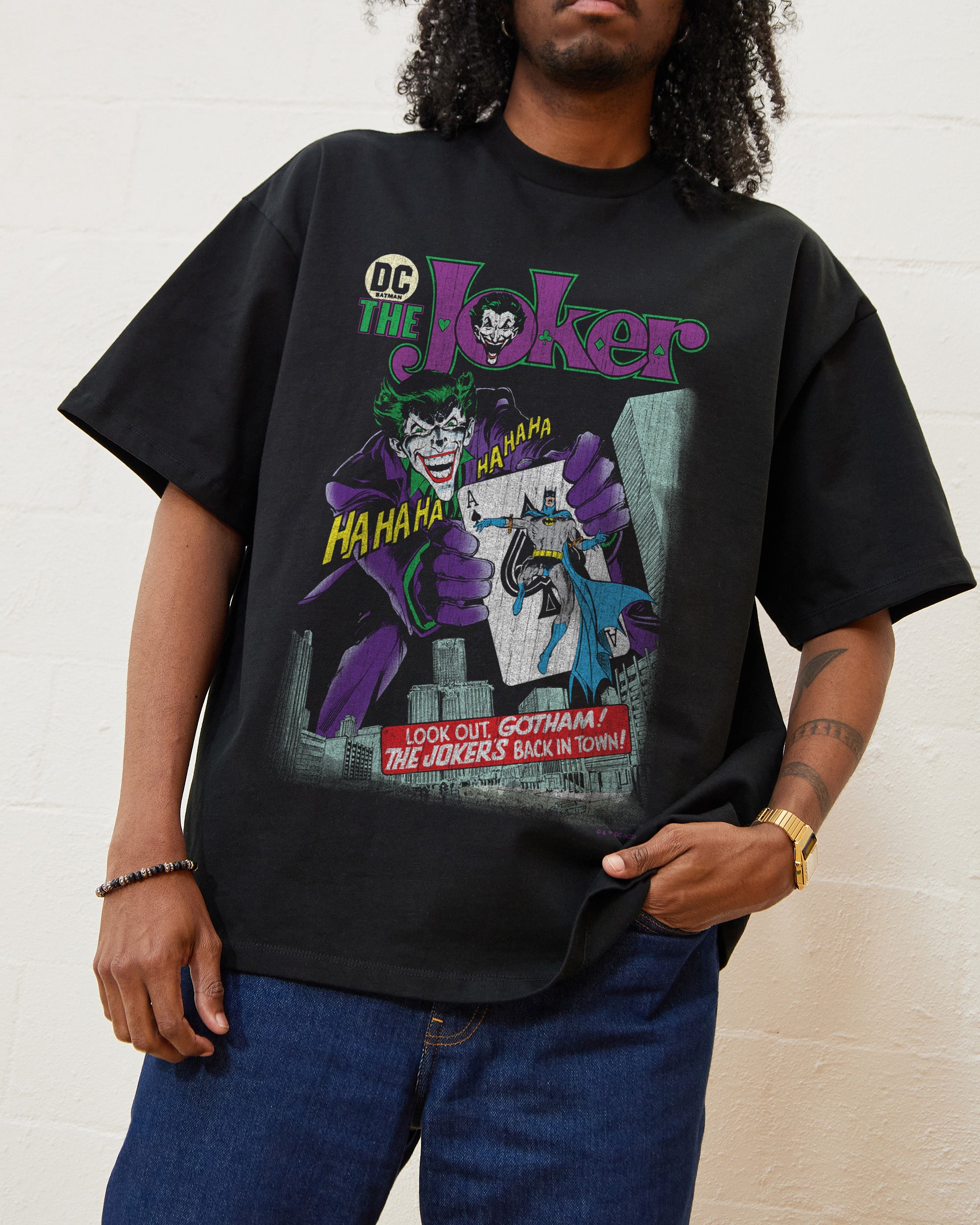 The Joker's Back in Town Oversized Tee | Official DC Merch Australia