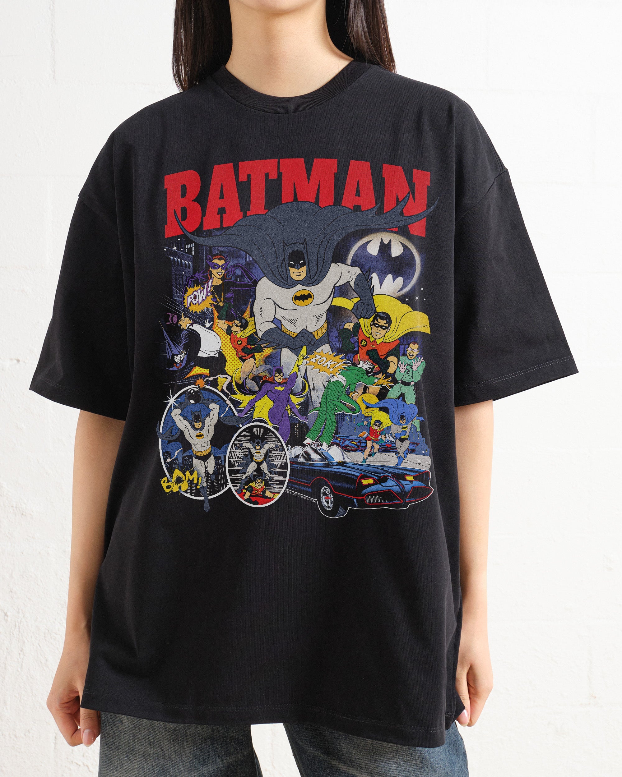 Batman Animated Vintage Oversized Tee | Official DC Merch Australia