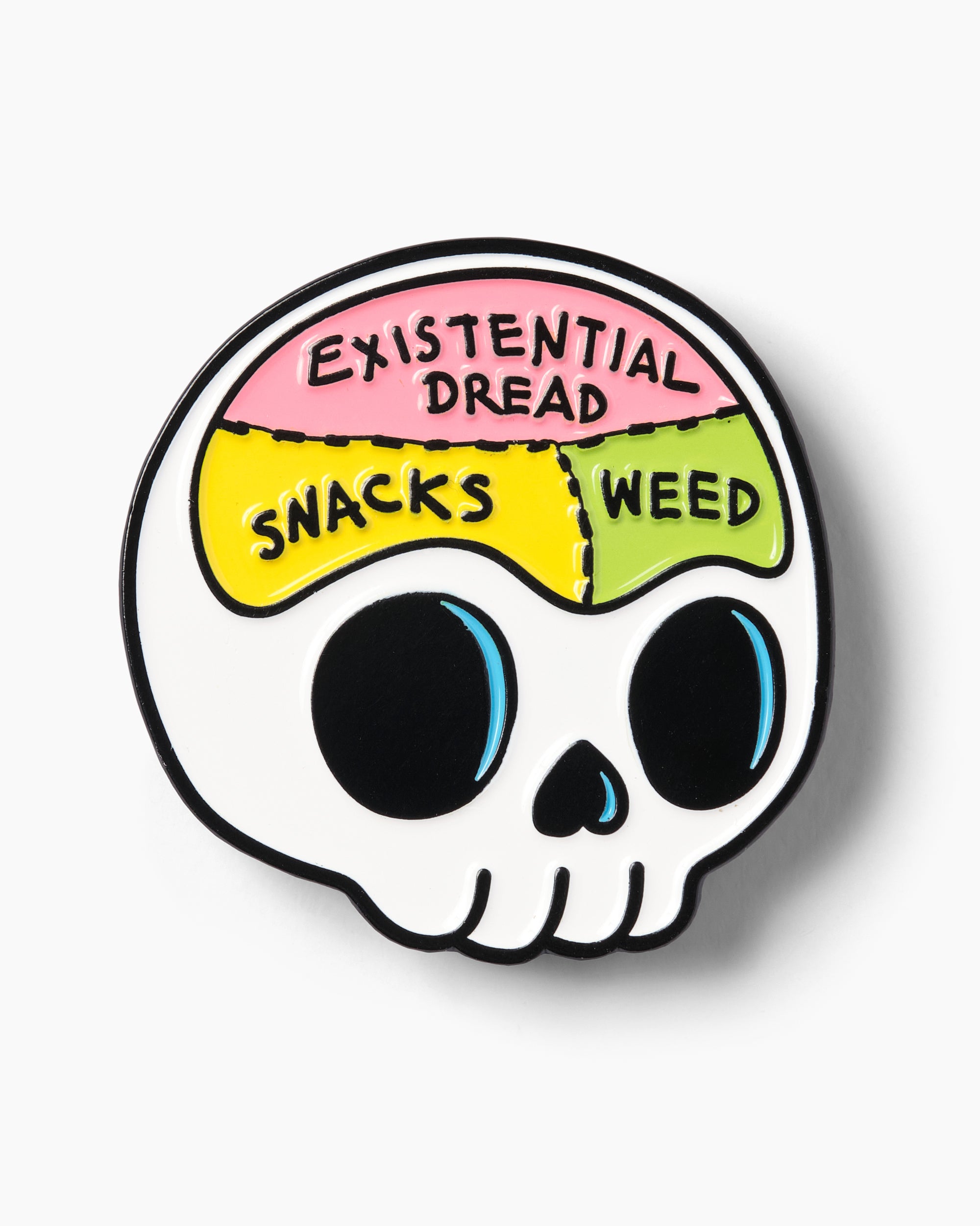 Dread Skull Pin | Funny Enamel Pin Australia