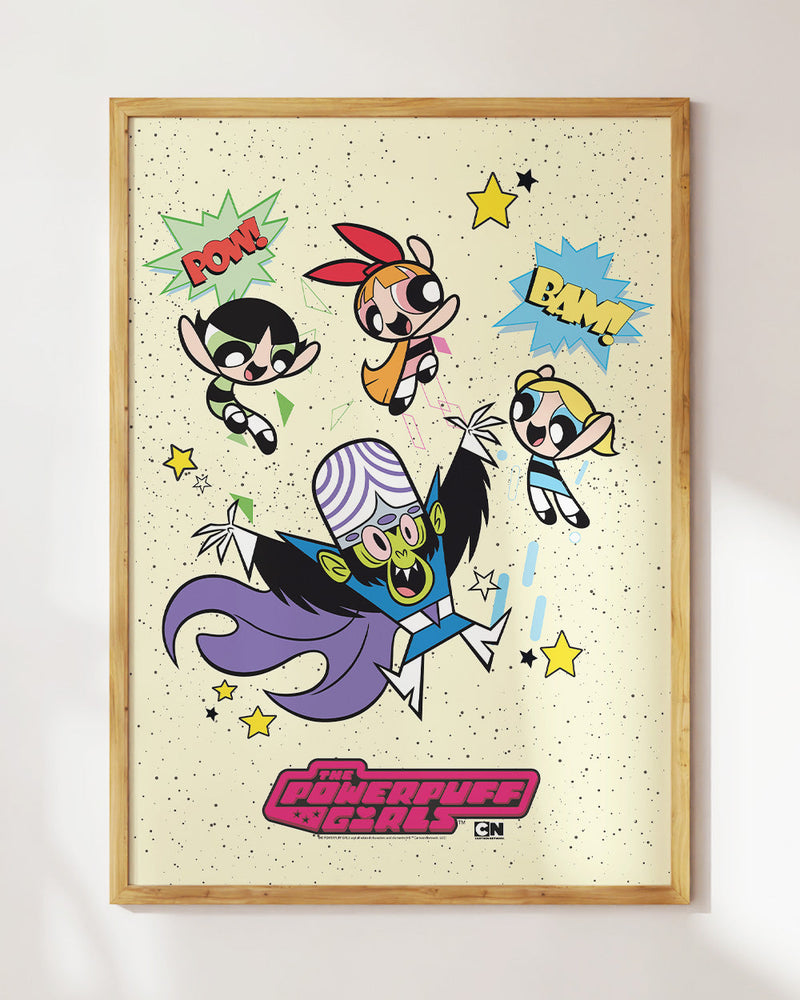 Powerpuff Pow Art Print | Official The Powerpuff Girls Merch Australia