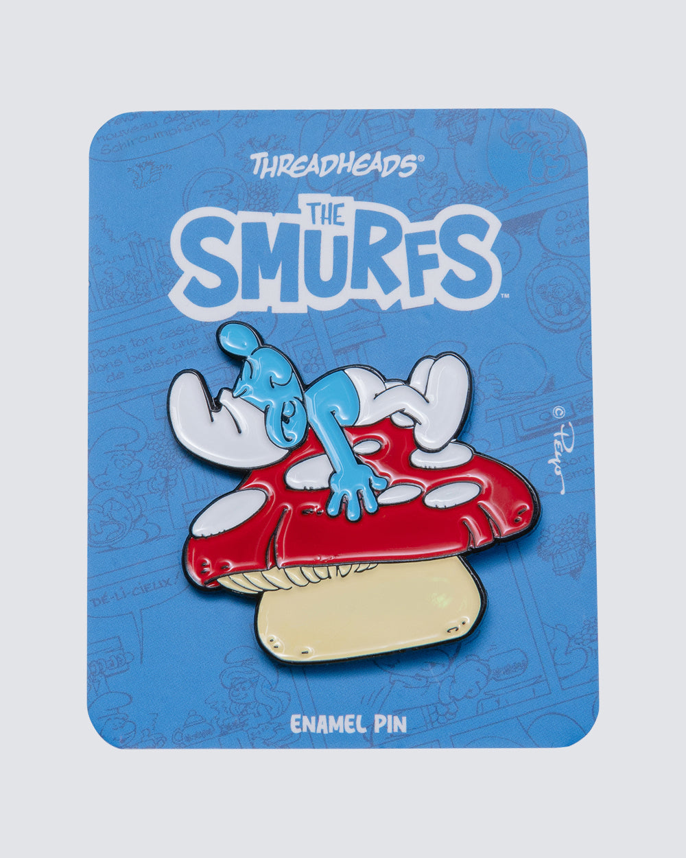 Mushroom Nap Enamel Pin | Official Smurfs Merch Australia