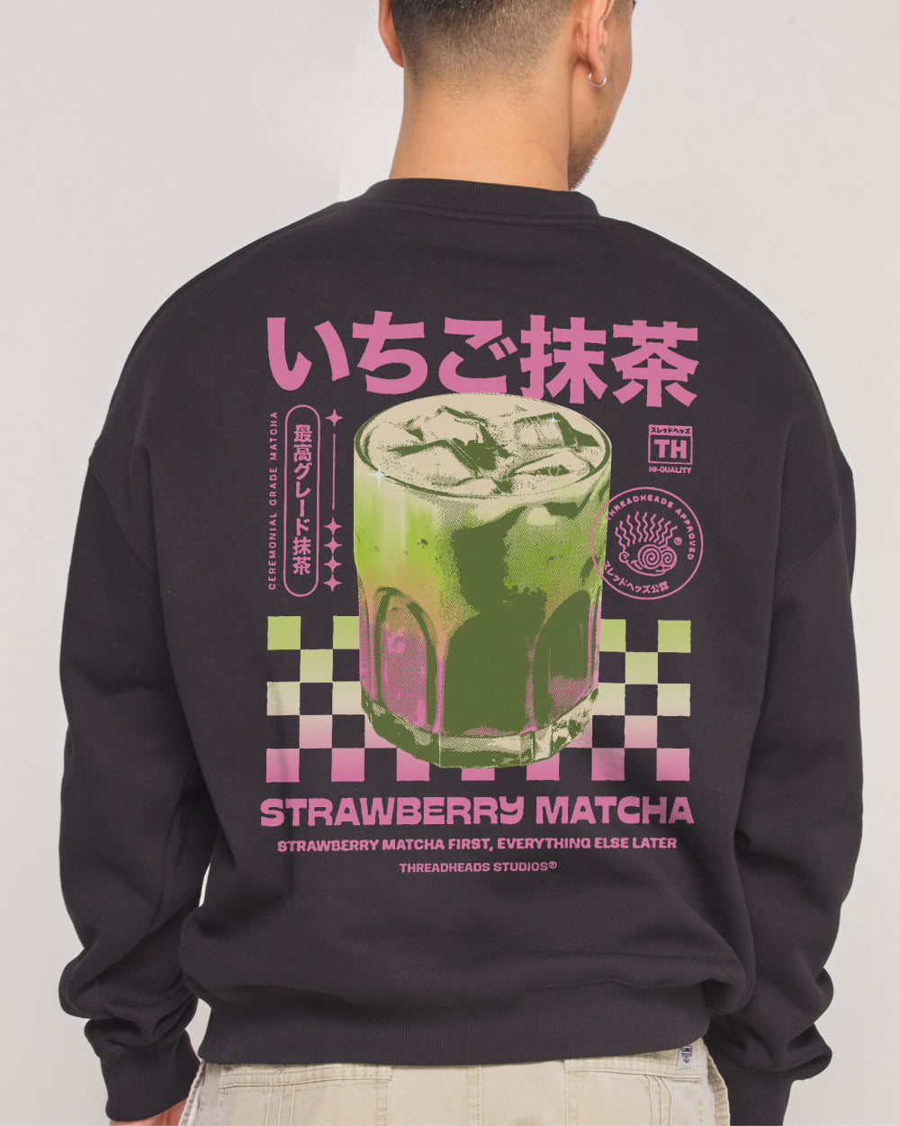 Strawberry Matcha Sweatshirt | Graphic Sweatshirt Australia