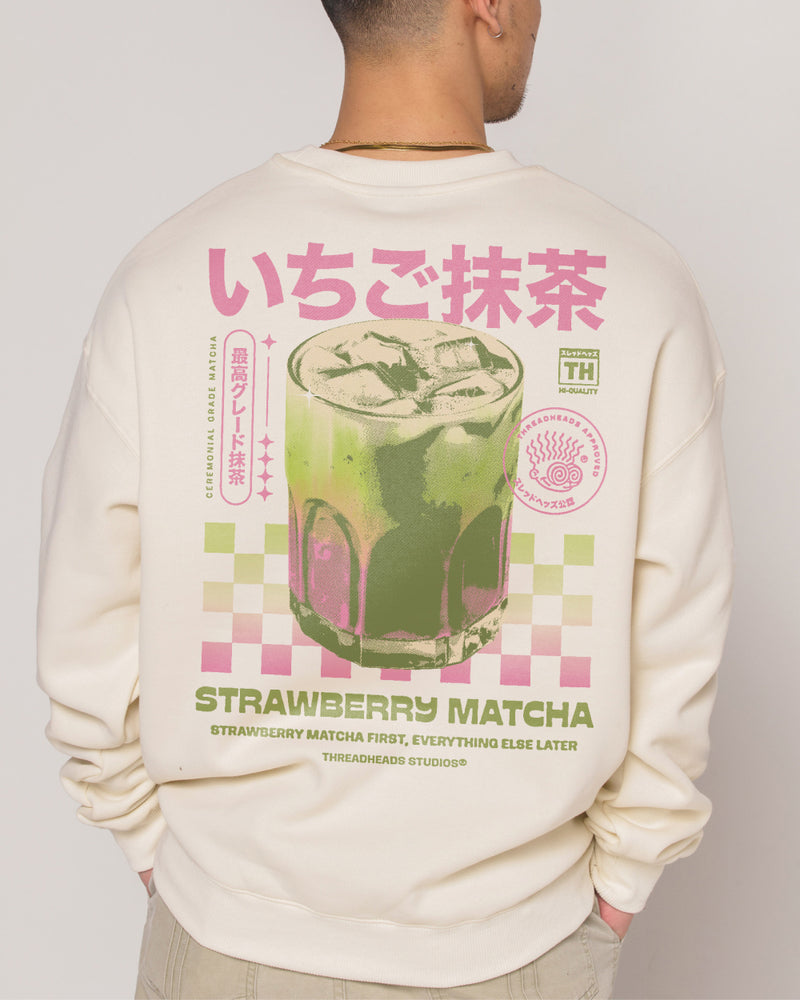 Strawberry Matcha Sweatshirt | Graphic Sweatshirt Australia