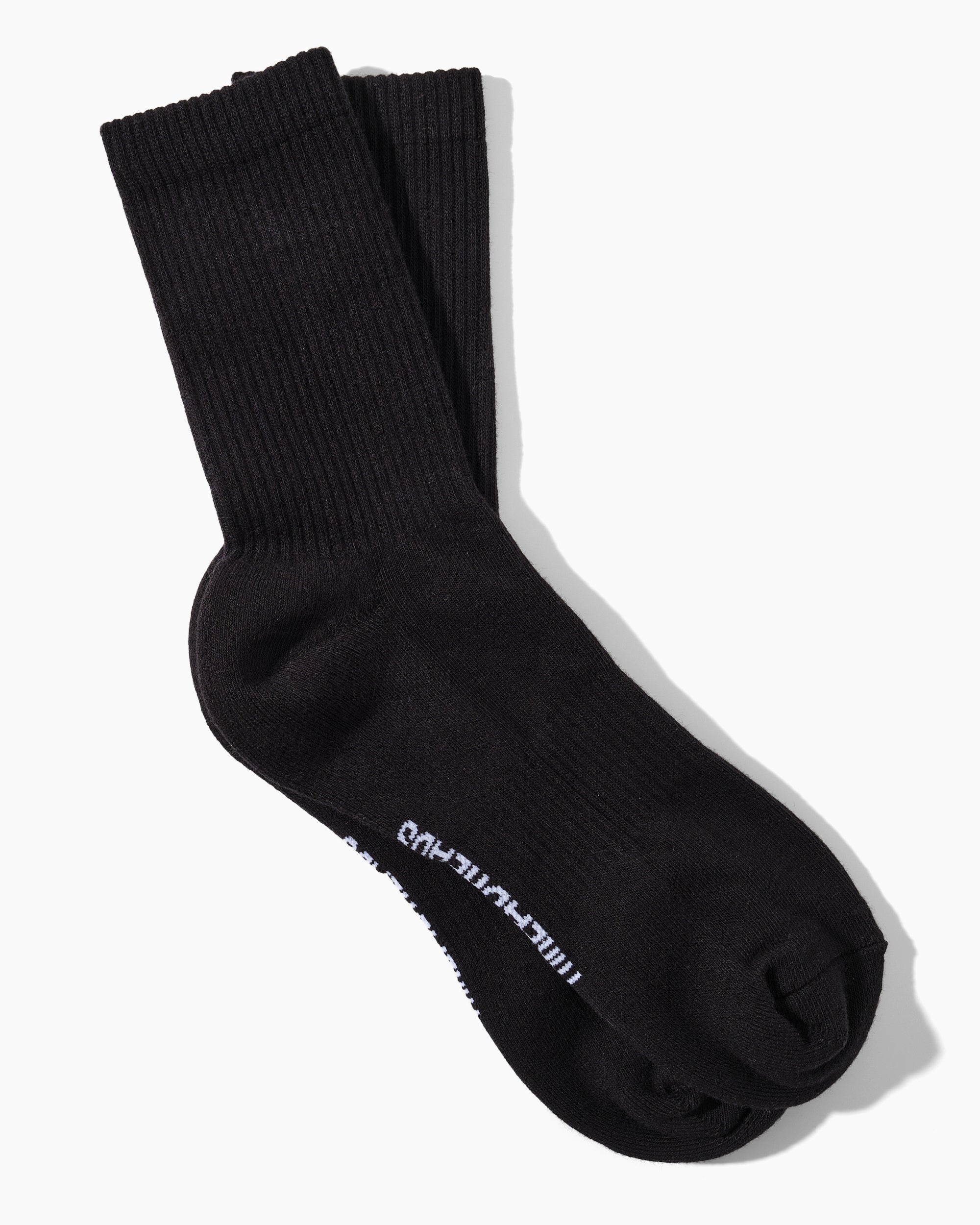 Plain Black Socks | Premium Crew Socks Threadheads Australia