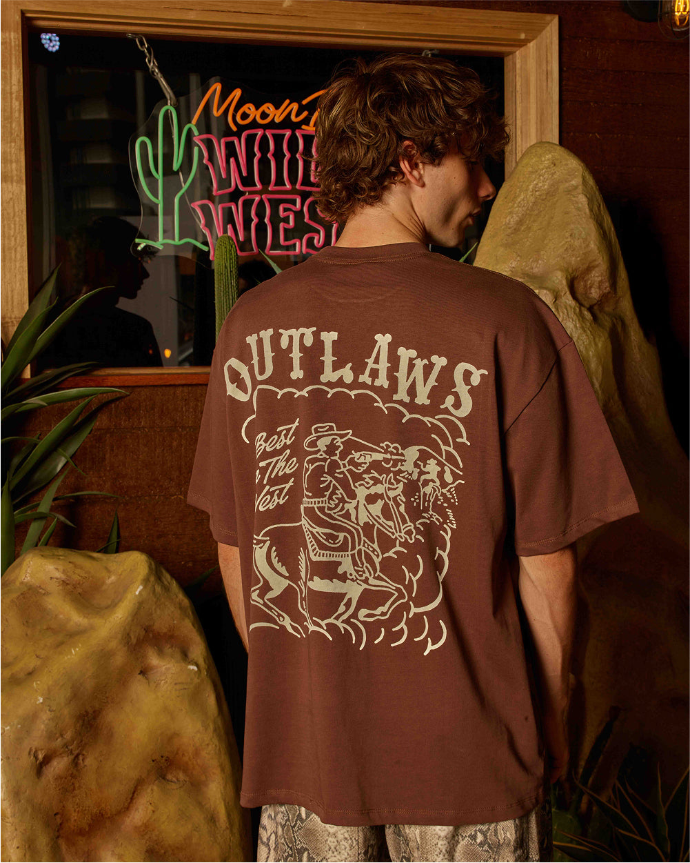 Outlaws Oversized Tee | Graphic Oversized Tee Australia