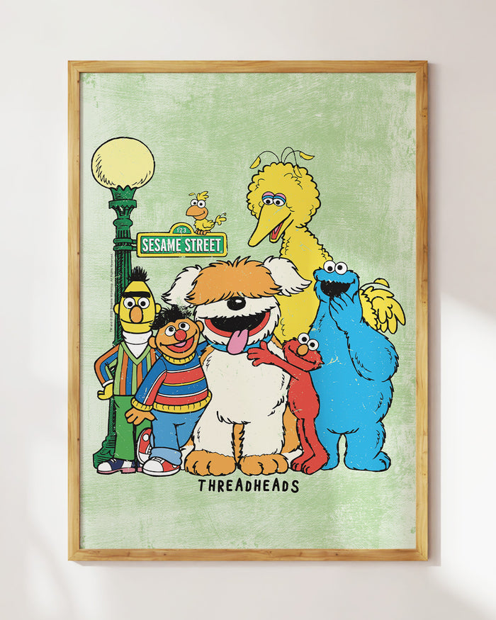 The Gangs All Here Art Print | Official Sesame Street Merch Australia