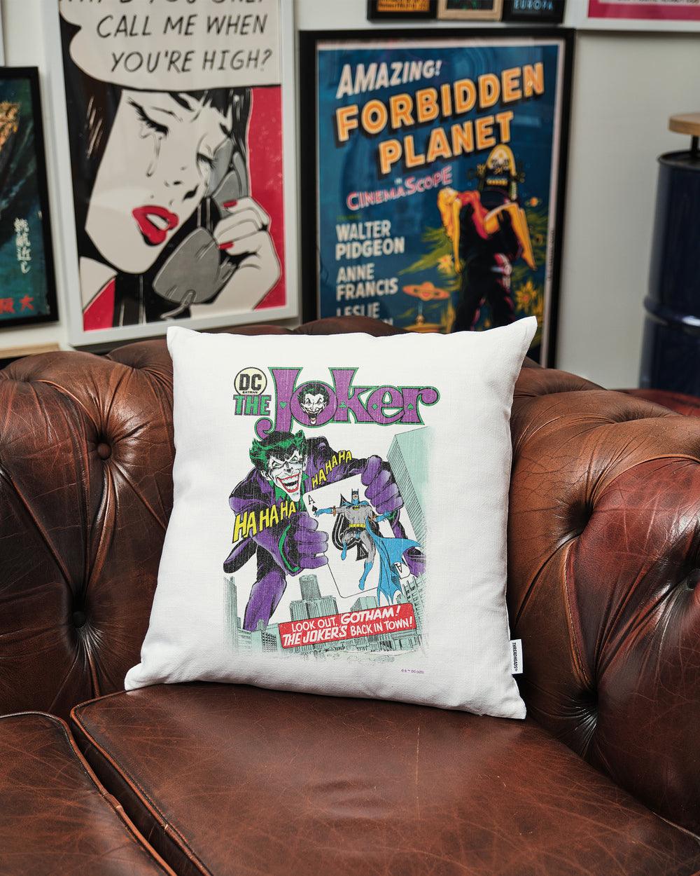 Jokers Back In Town Cushion | Official DC Merch Australia