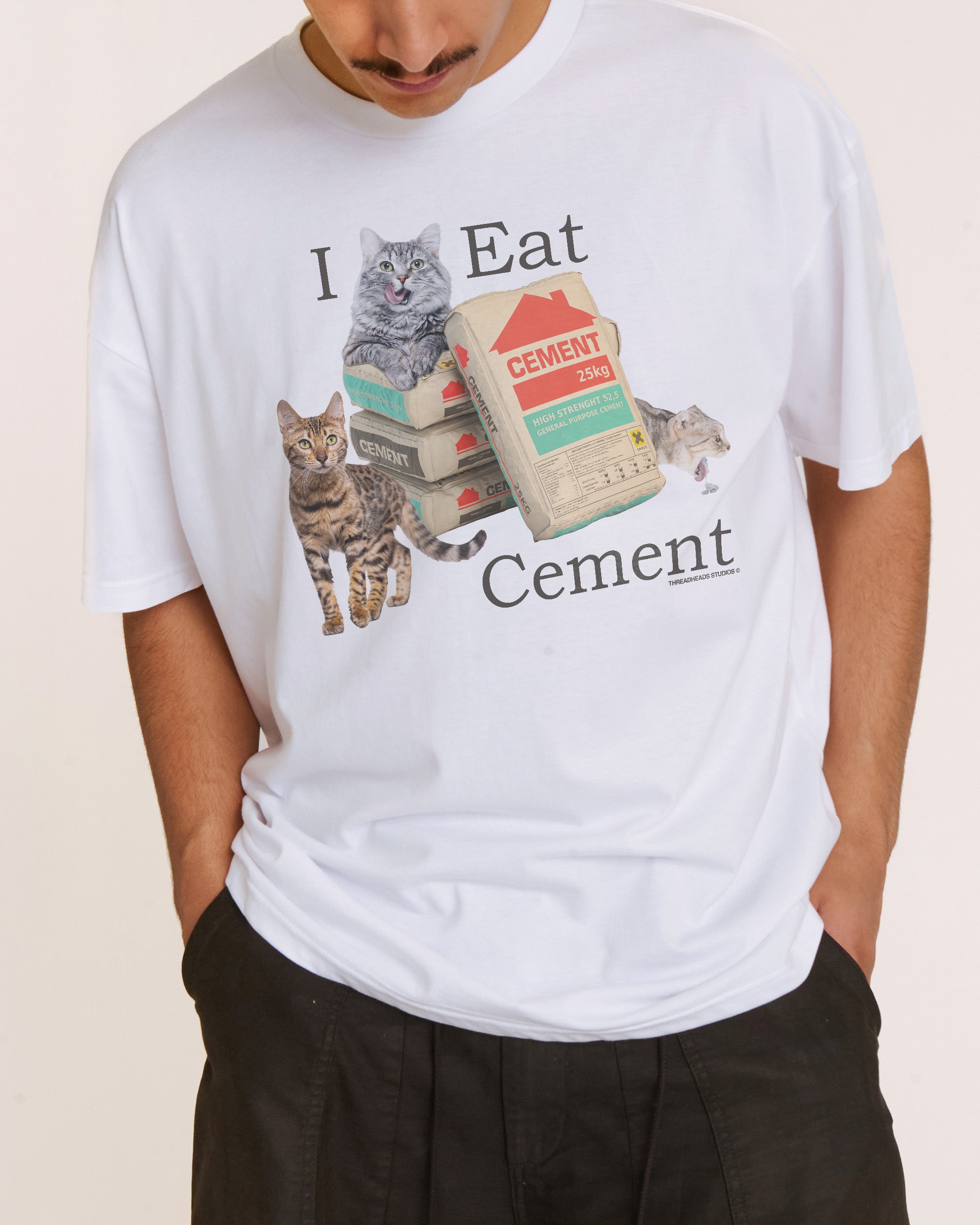 I Eat Cement T-Shirt | Funny Graphic T-Shirt | Threadheads Australia