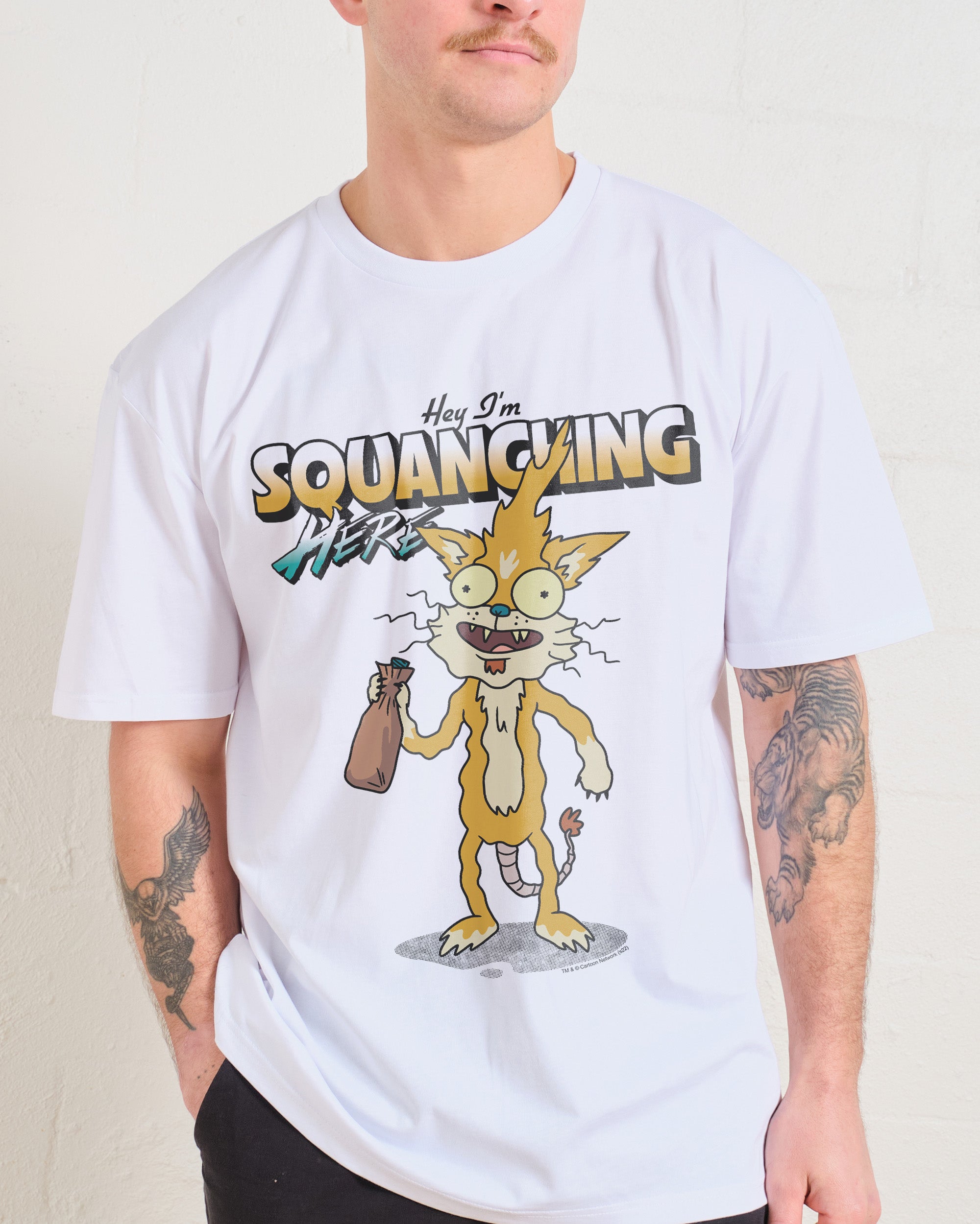 Hey I'm Squanching Here T-Shirt | Official Rick and Morty Merch Australia